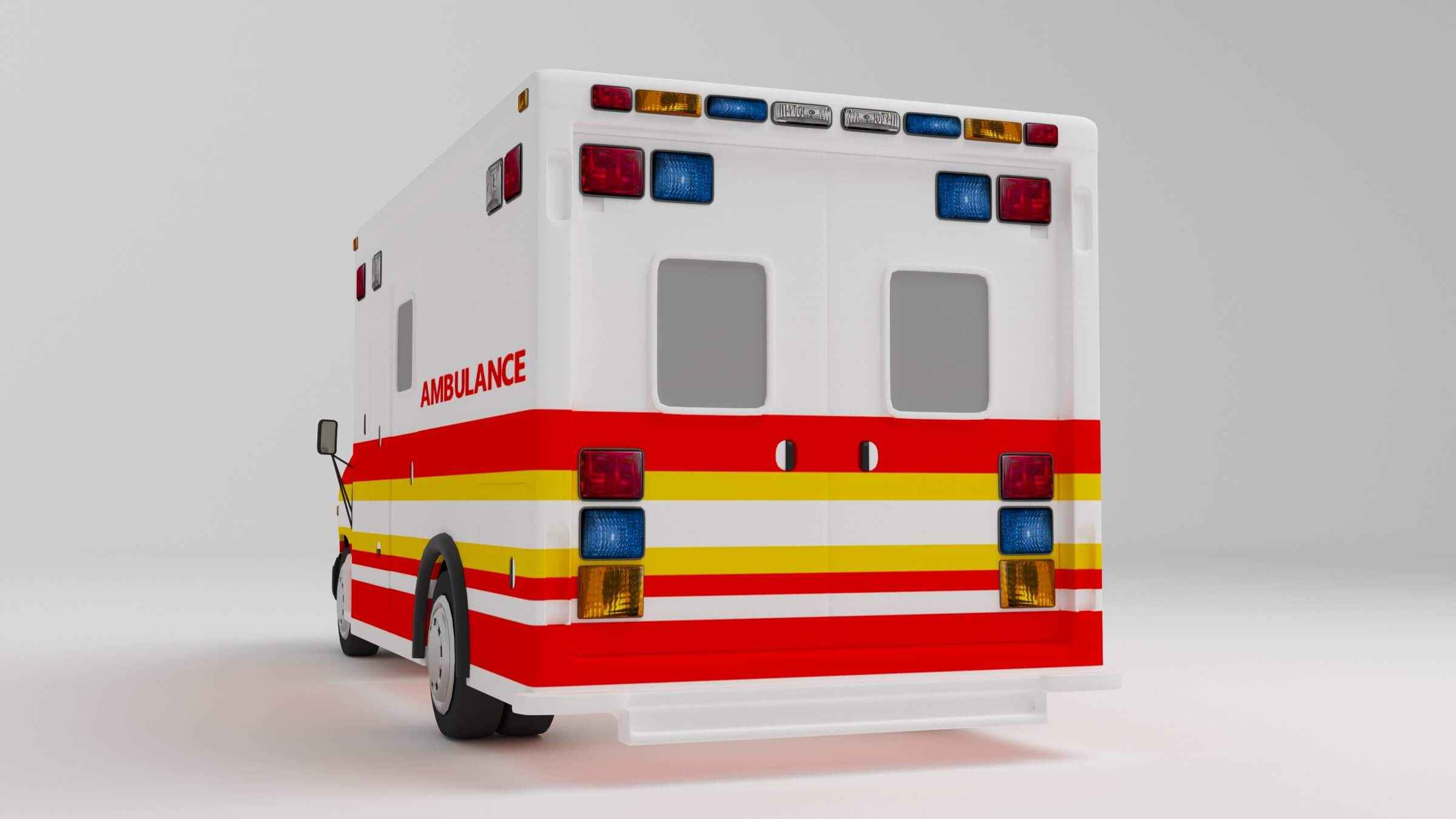 Urgent Ambulance 4K - 3D Model by Pictorer