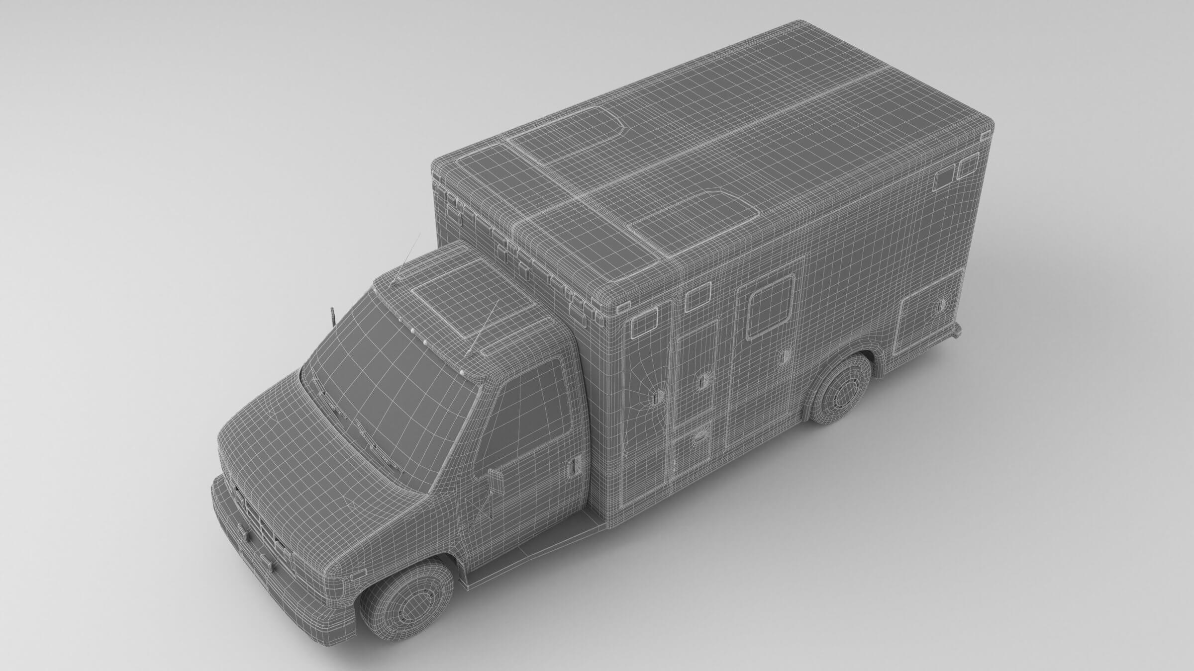 Urgent Ambulance 4K - 3D Model by Pictorer