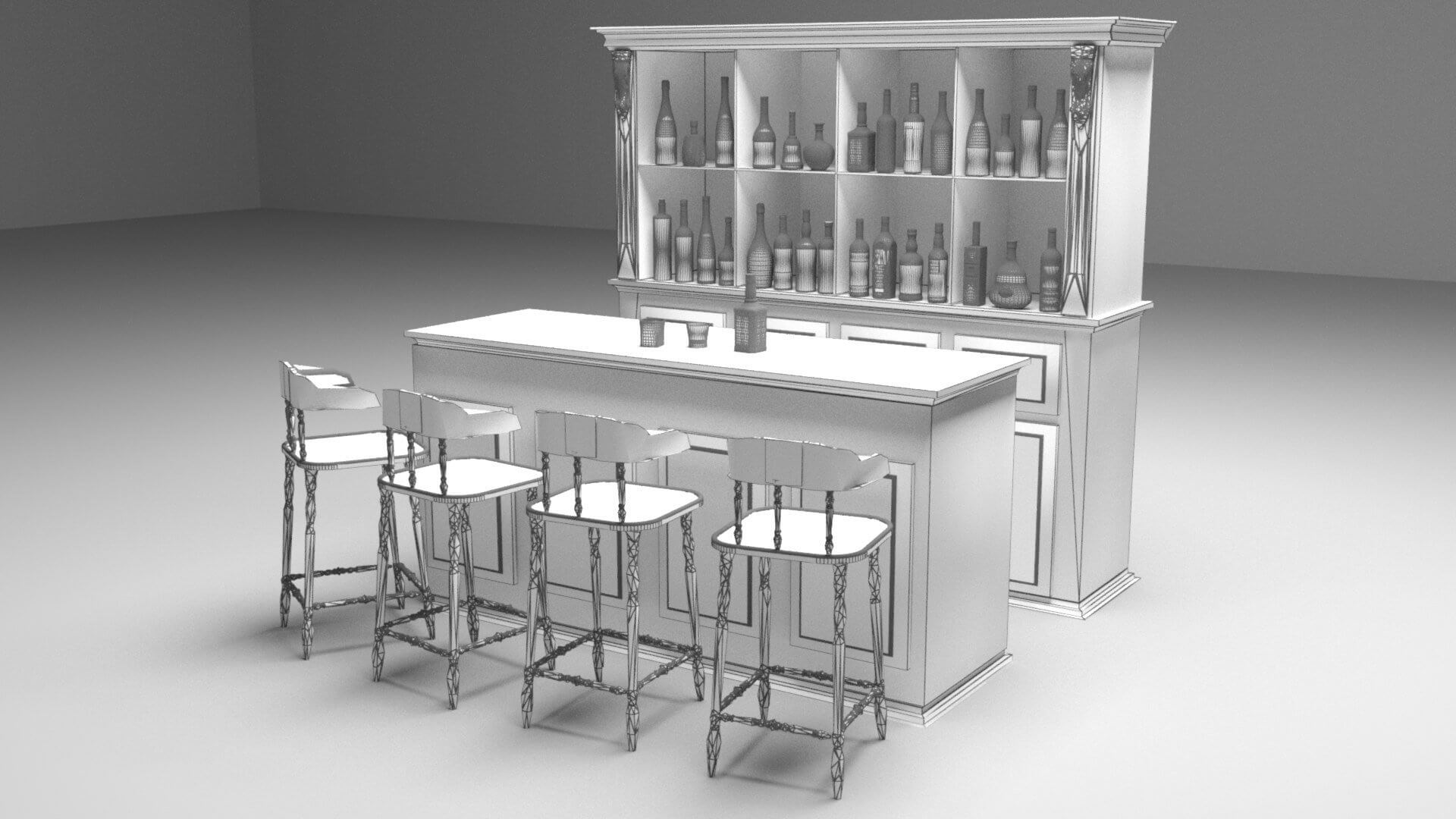 American Bar 2 - 3D Model by Pictorer