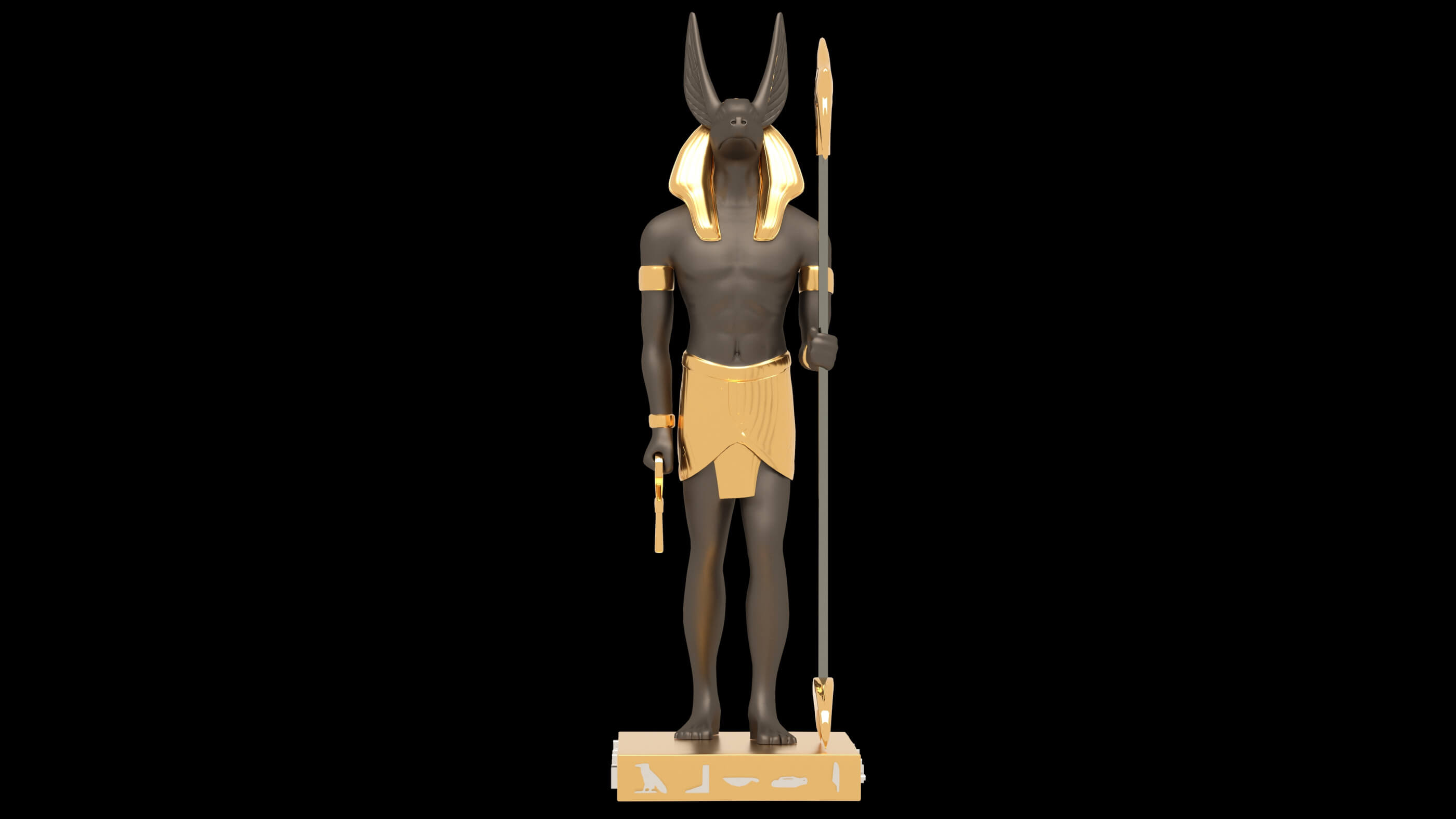 Ancient Egyptian God Anubis 4K - 3D Model by Pictorer