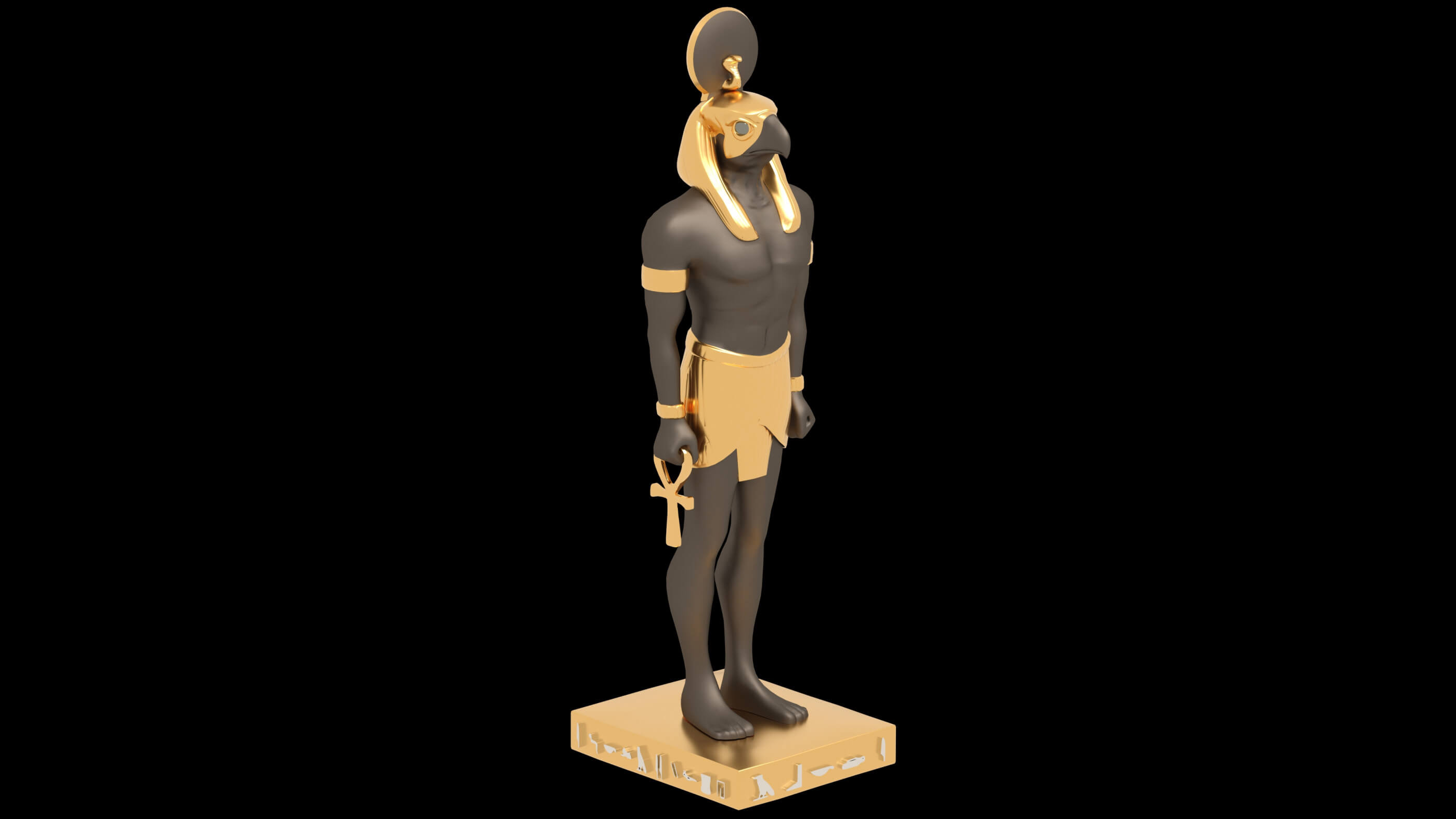 Ancient Egyptian God Horus 4K - 3D Model by Pictorer