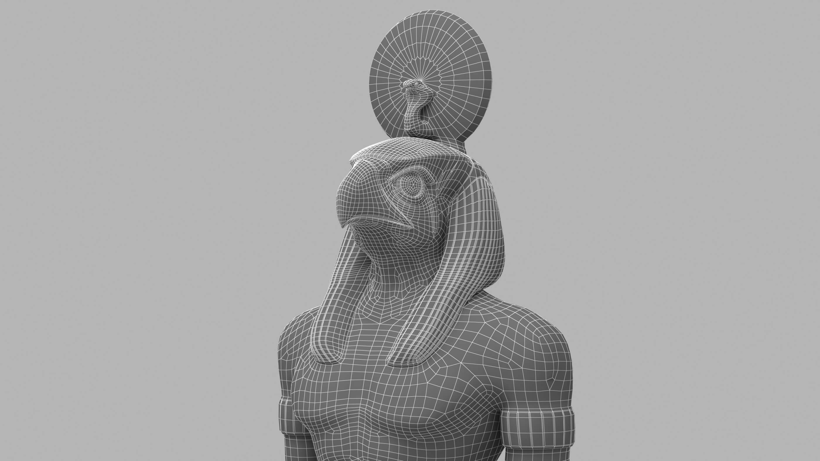 Ancient Egyptian God Horus 4K - 3D Model by Pictorer