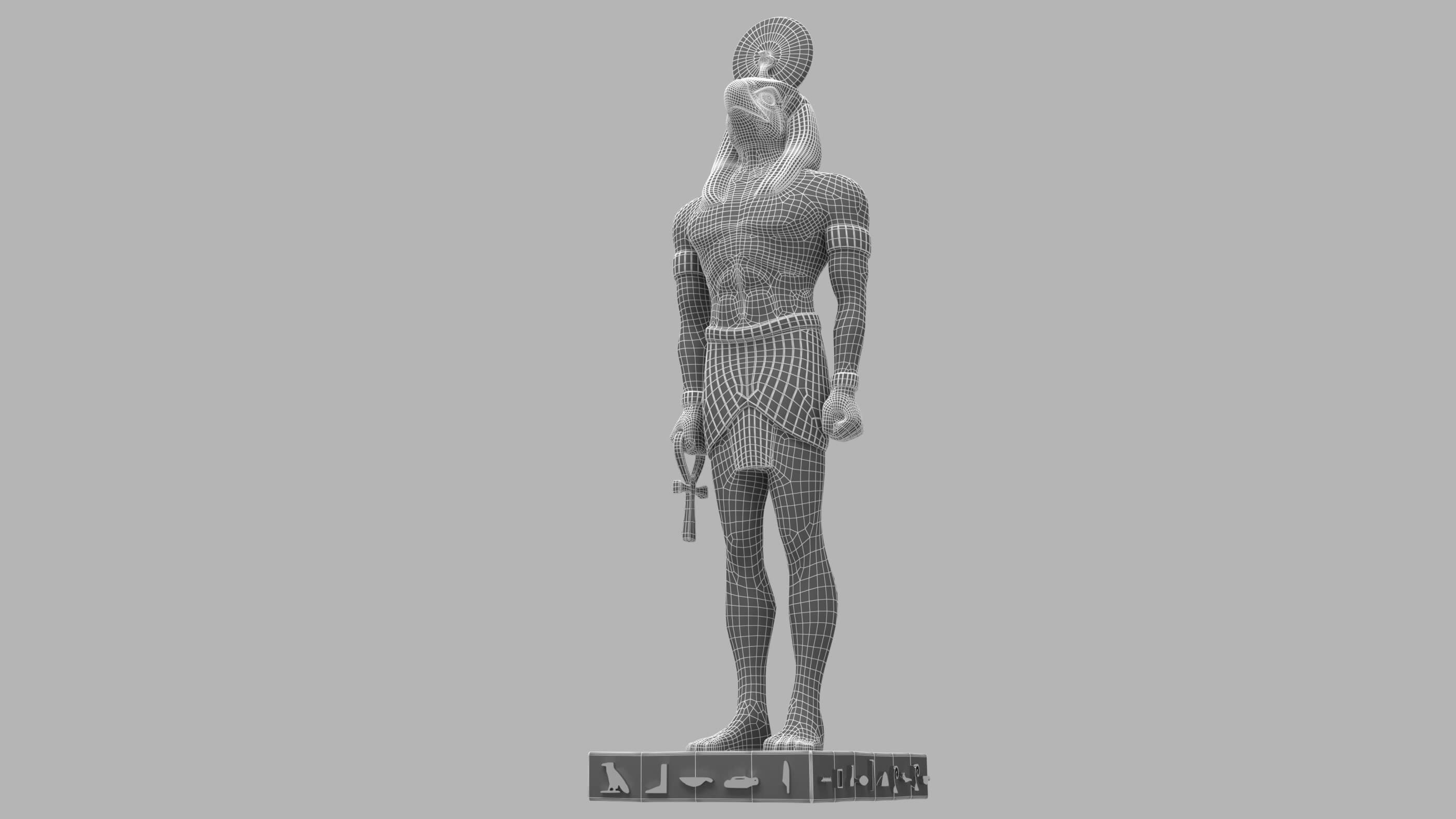 Ancient Egyptian God Horus 4K - 3D Model by Pictorer