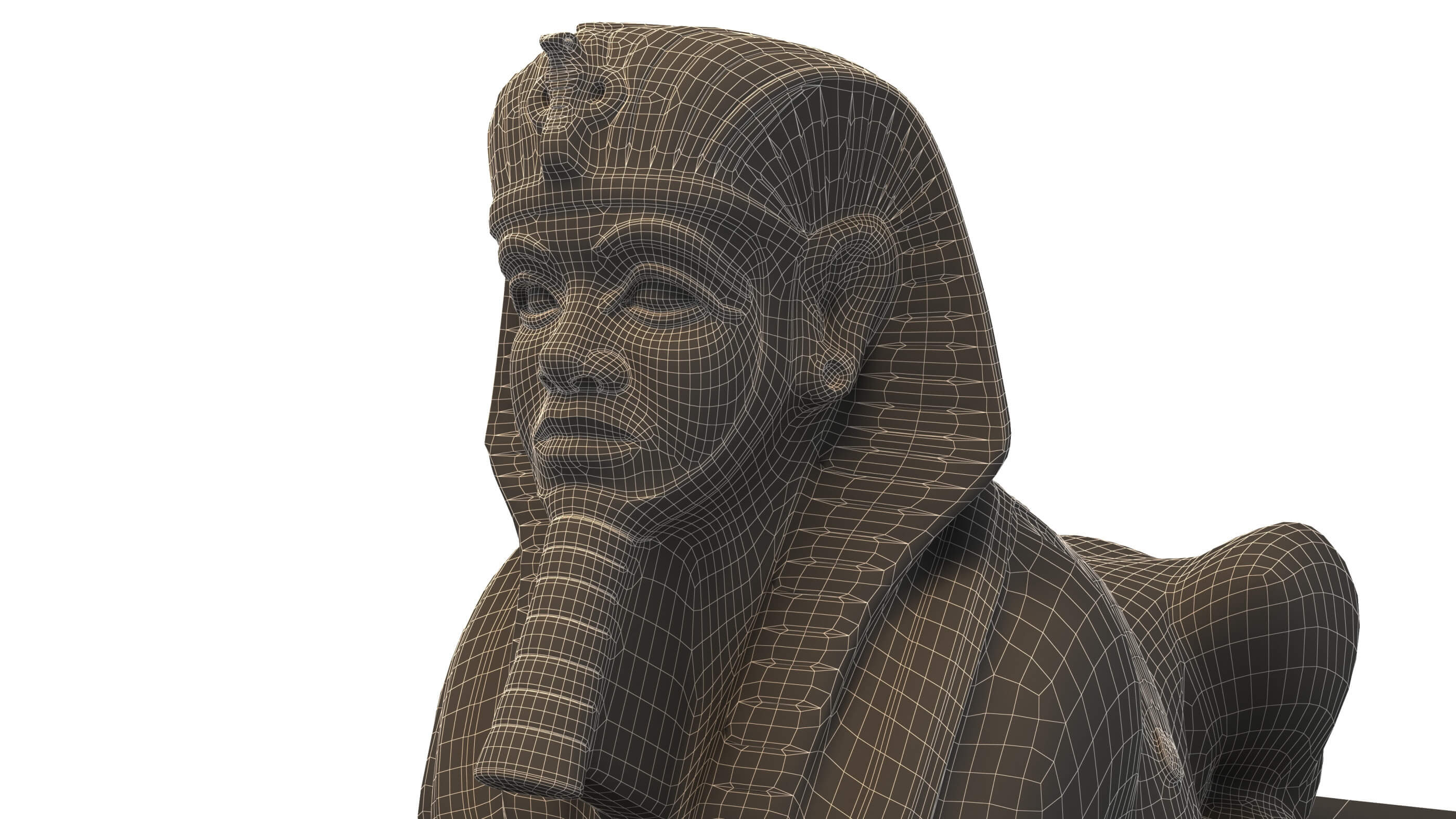 Ancient Egyptian Sphinx 4K - 3D Model by Pictorer