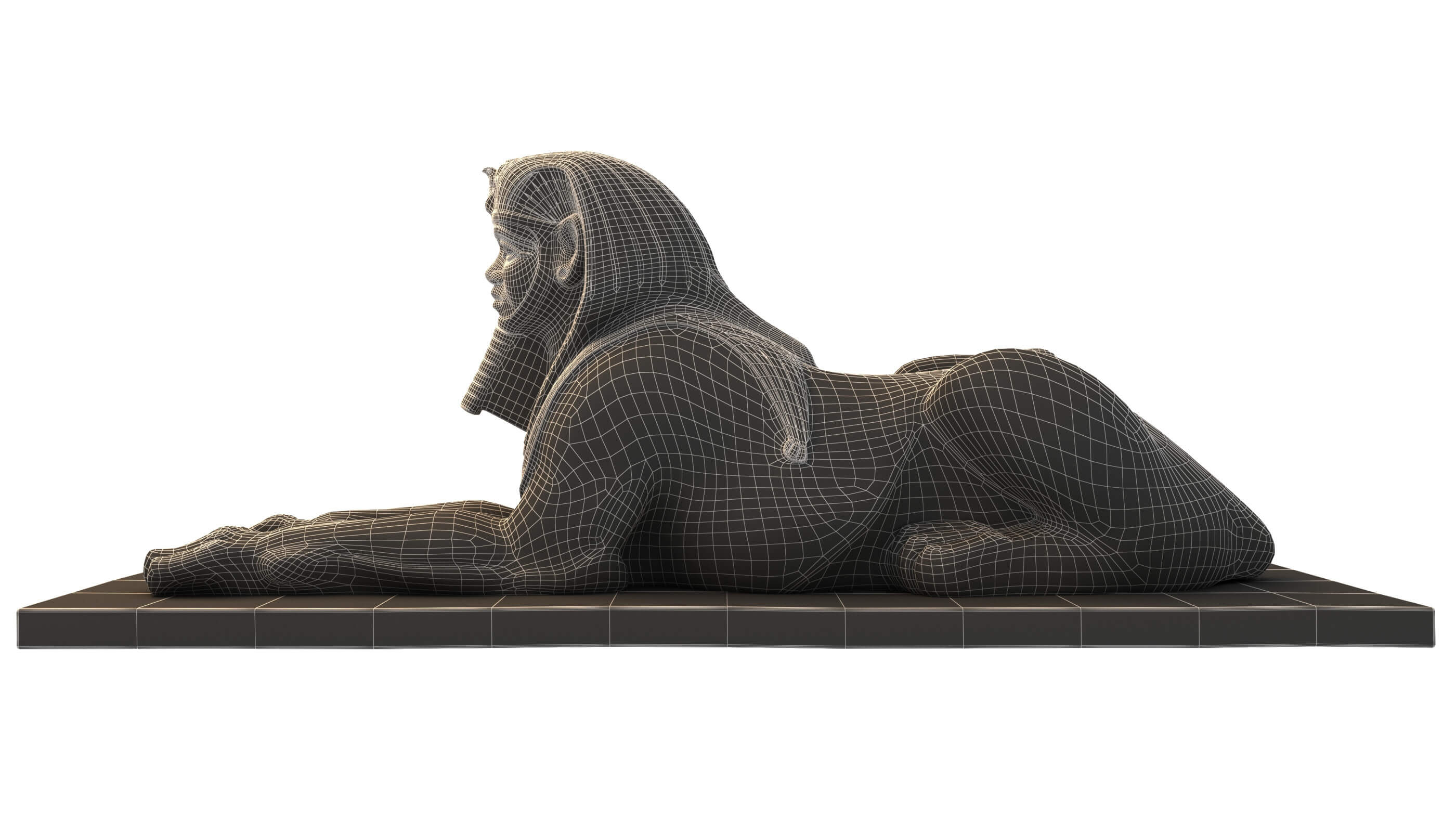 Ancient Egyptian Sphinx 4K - 3D Model by Pictorer