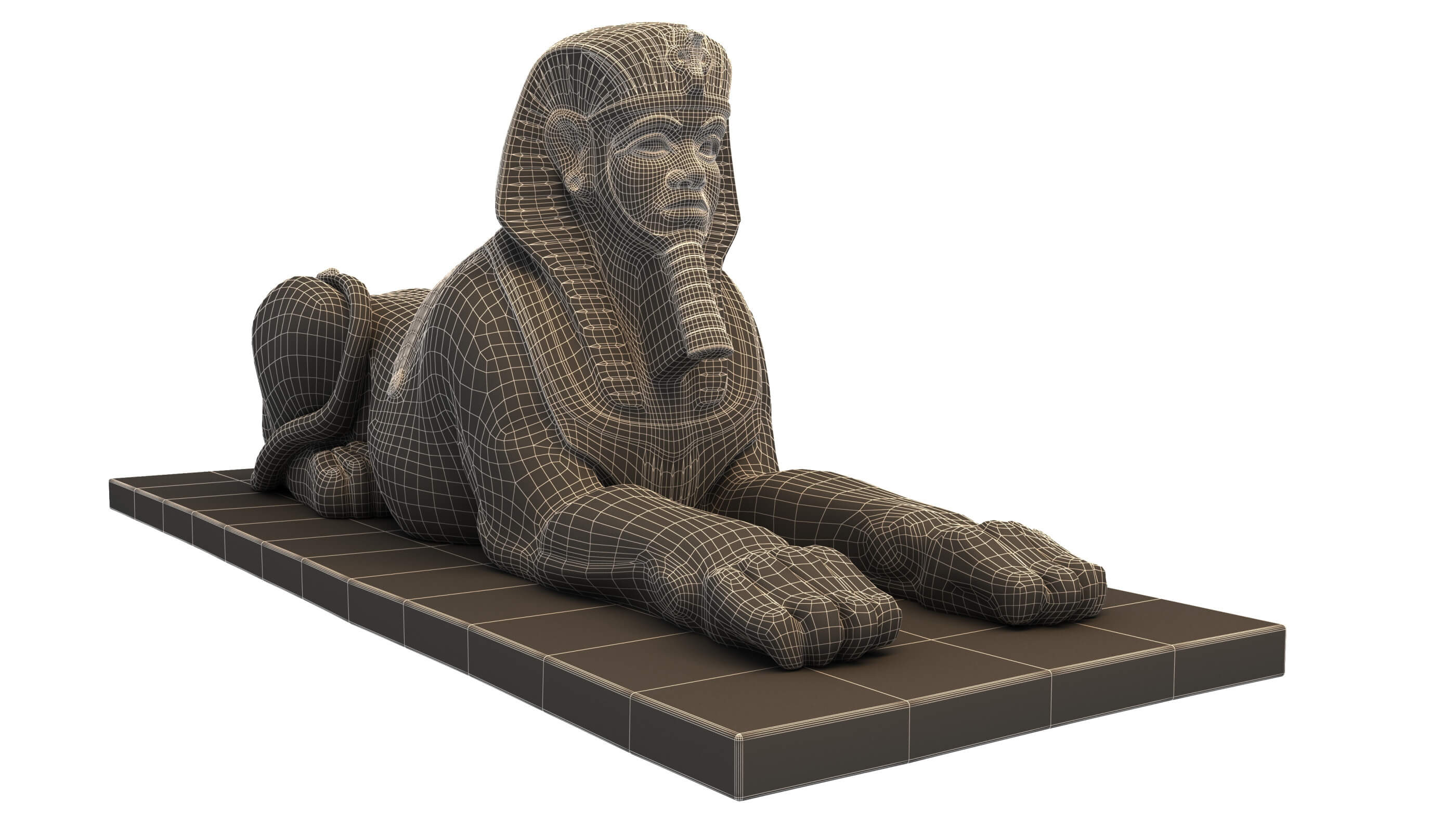 Ancient Egyptian Sphinx 4K - 3D Model by Pictorer