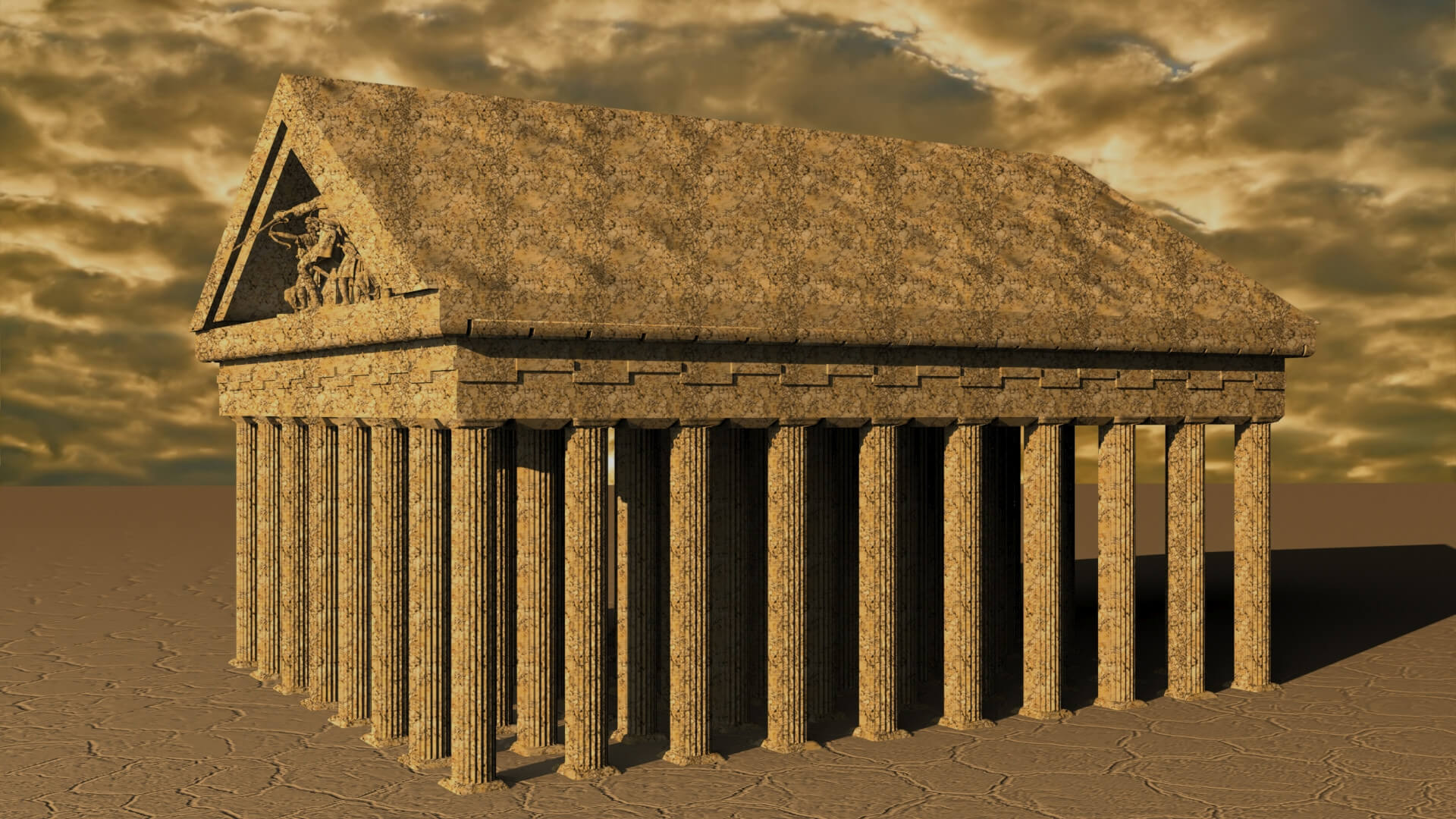 Ancient Structure - 3D Model by Pictorer