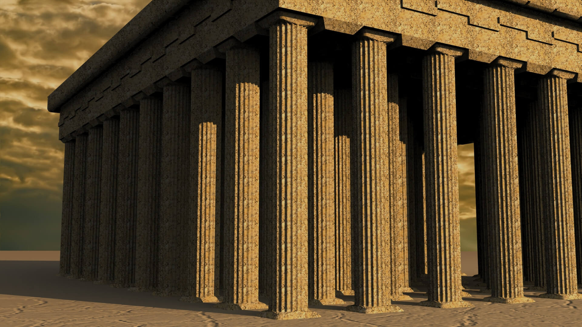 Ancient Structure - 3D Model by Pictorer