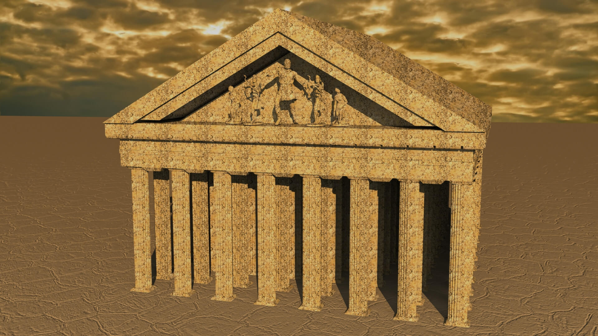 Ancient Structure - 3D Model by Pictorer