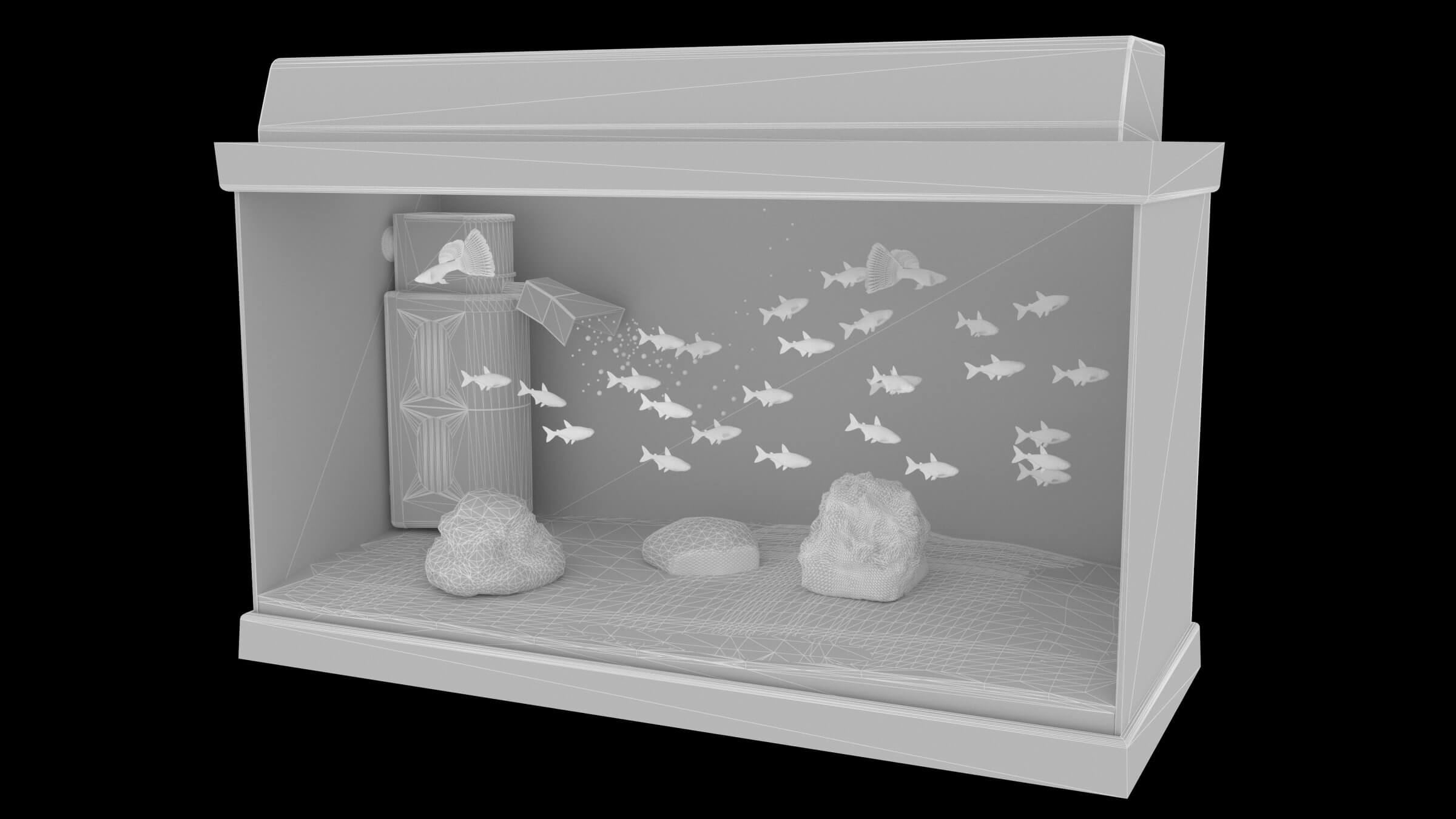 Tropical Aquarium 4K - 3D Model by Pictorer