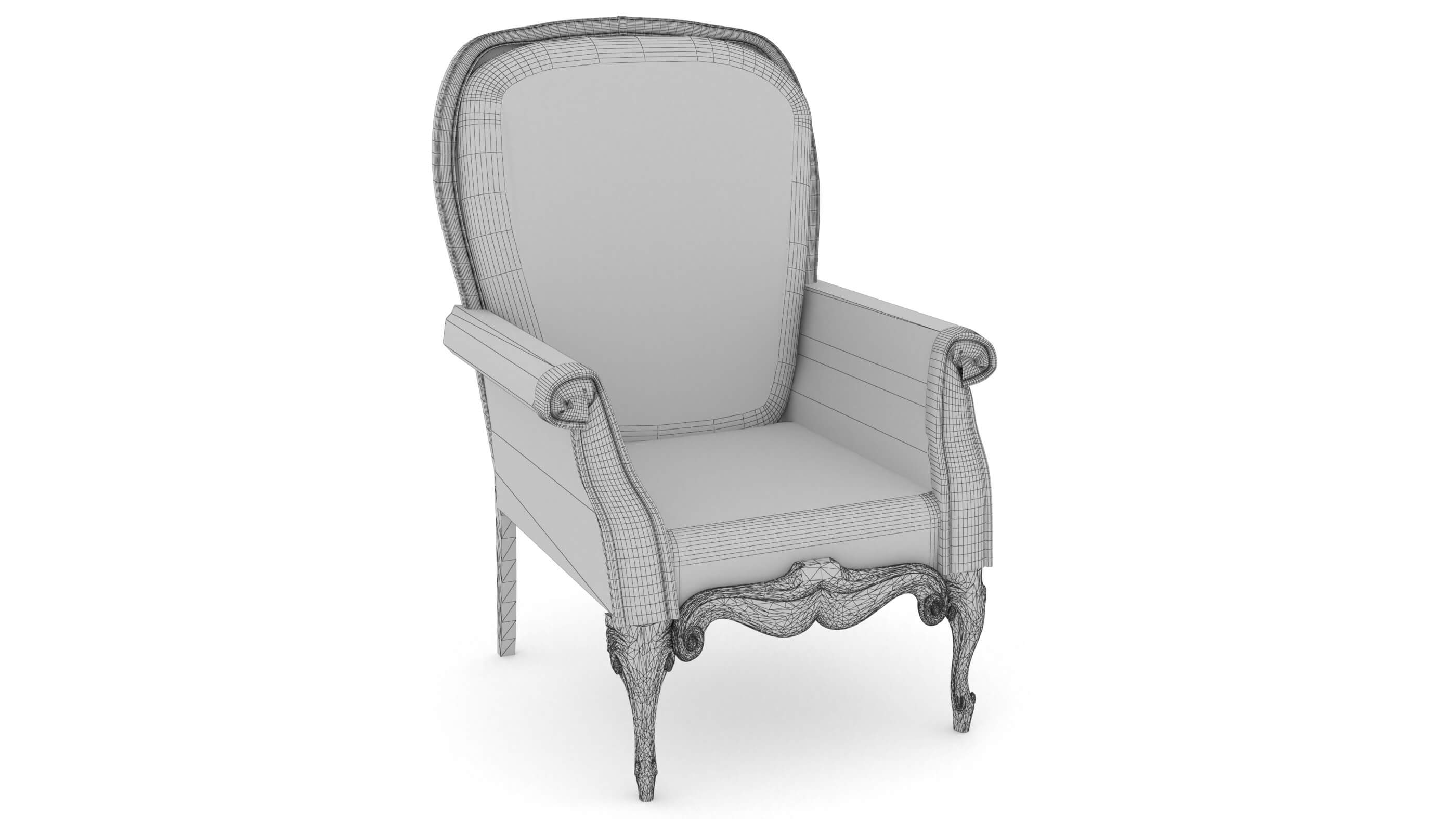 Armchair Classy 4K - 3D Model by Pictorer