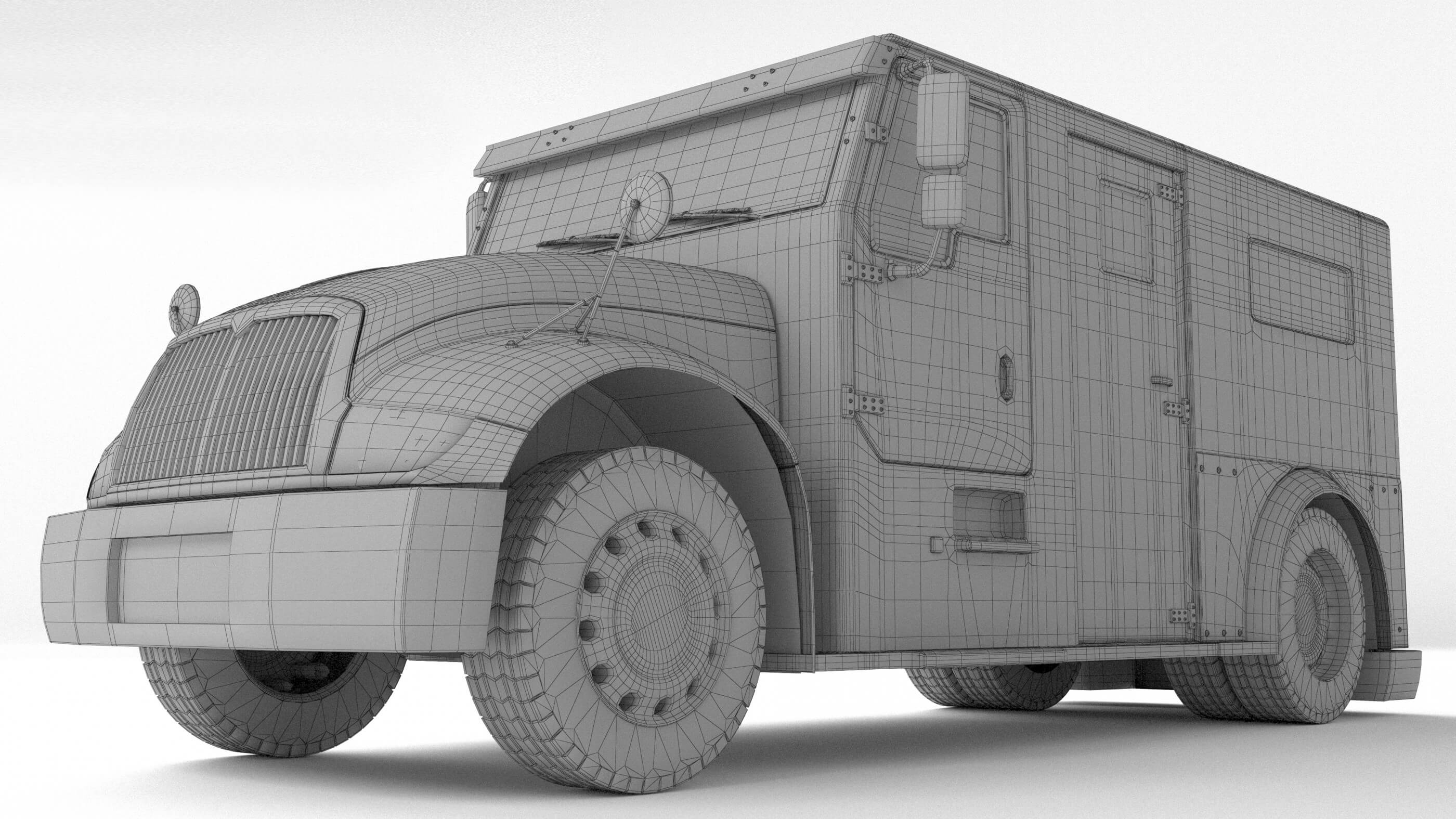 Armored Truck 4K - 3D Model by Pictorer