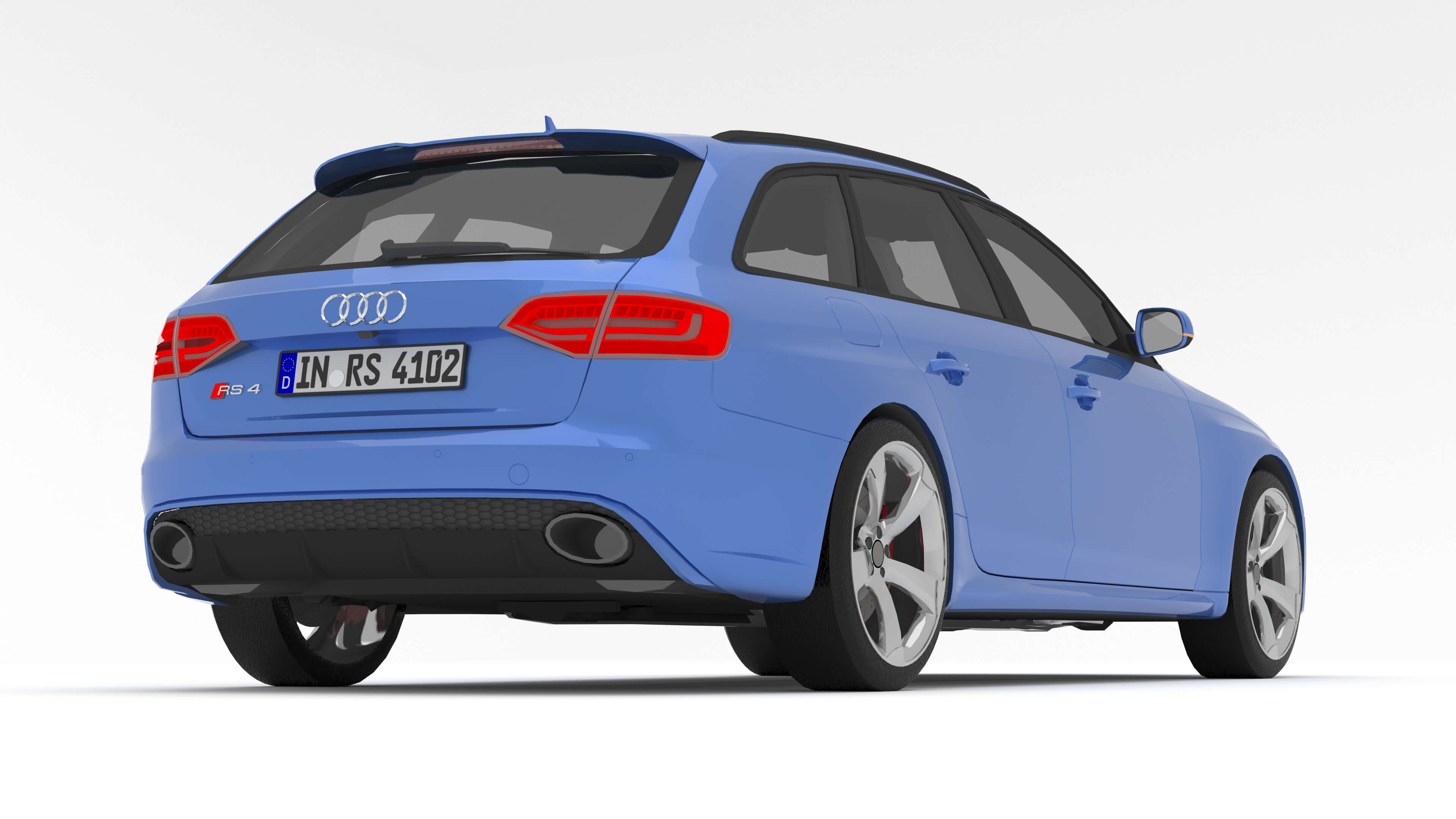 Audi RS4 Avant Nogaro 8K - 3D Model by Pictorer