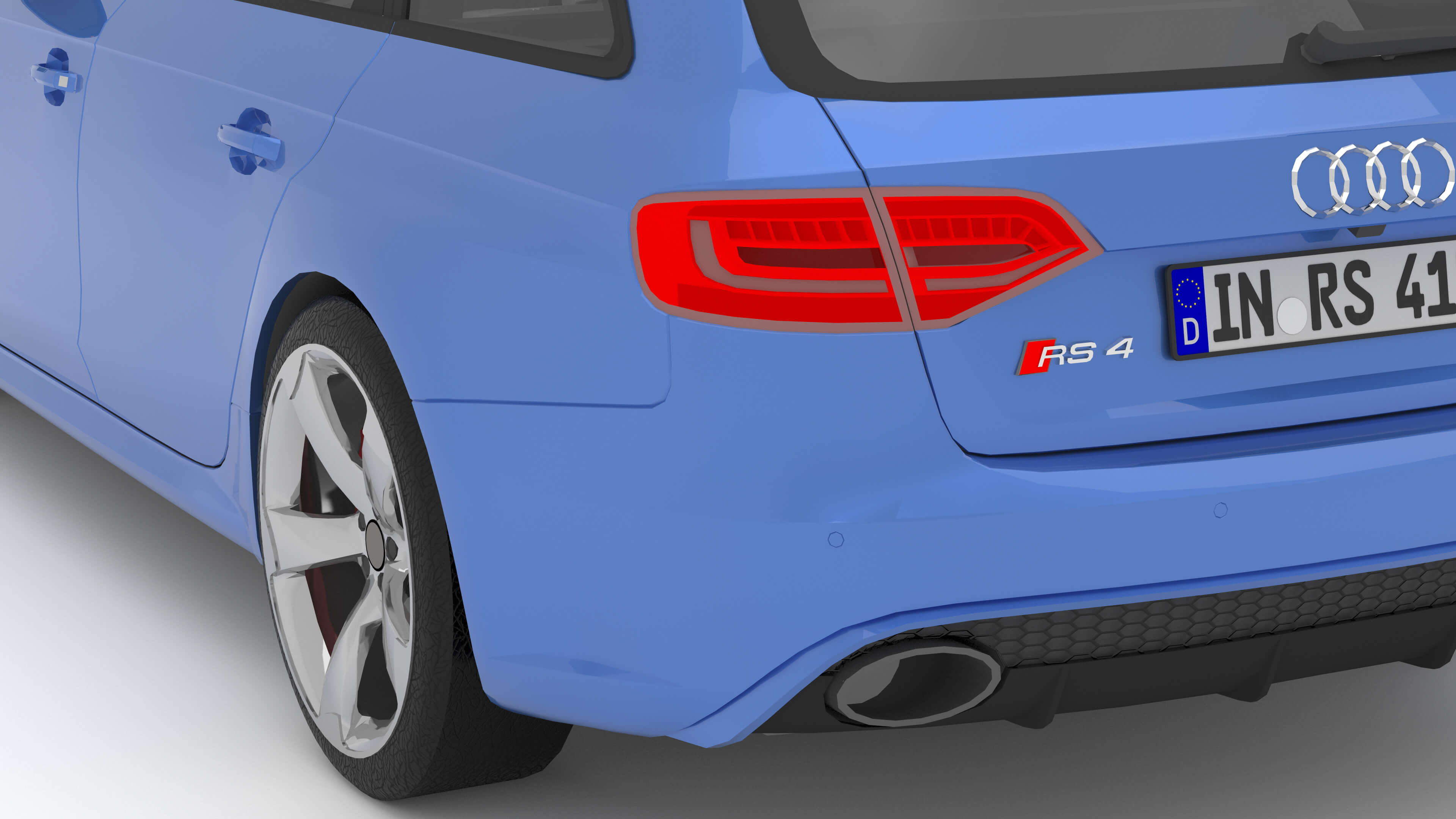 Audi RS4 Avant Nogaro 8K - 3D Model by Pictorer