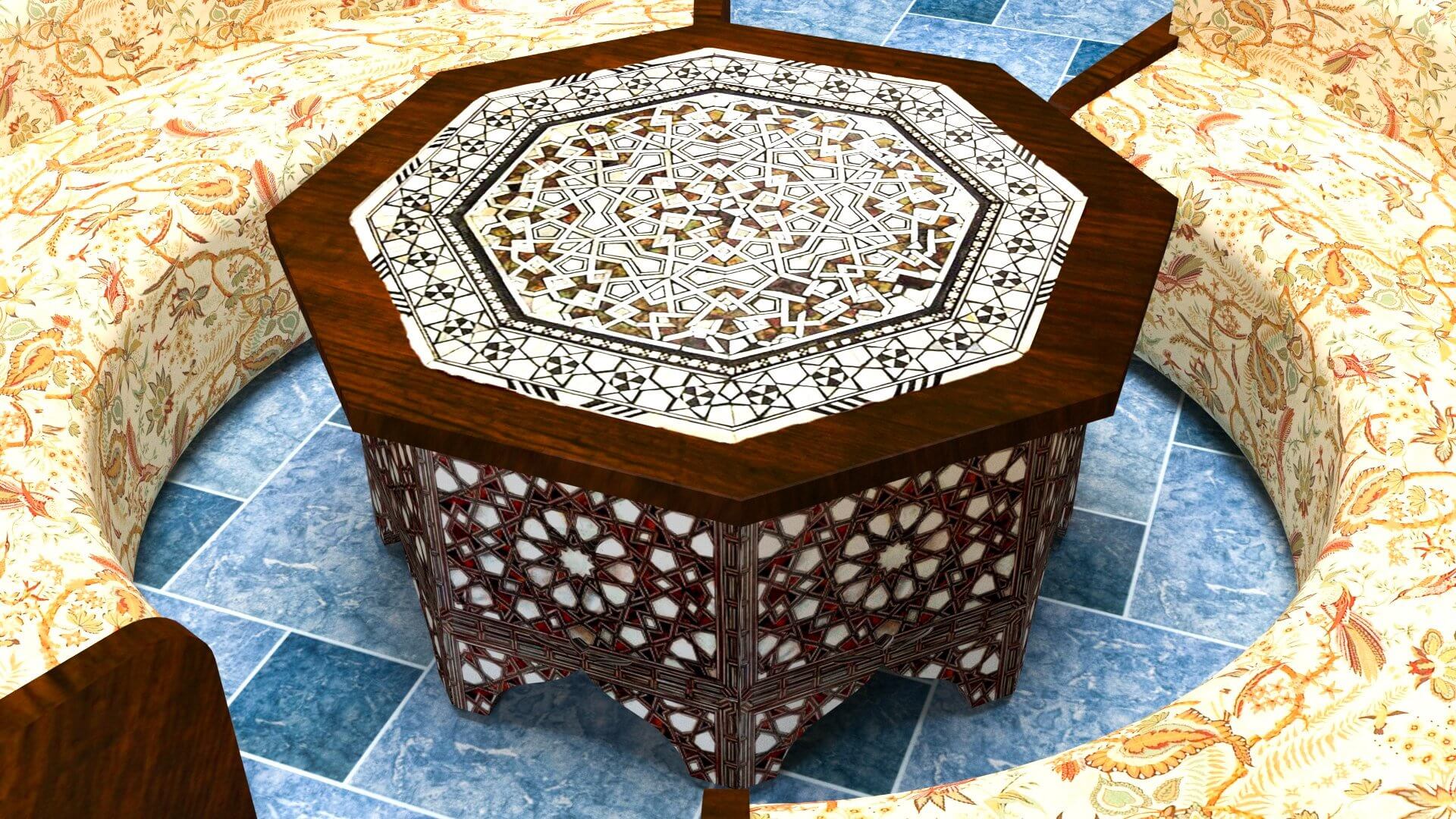 Authentic Dining Set - 3D Model by Pictorer