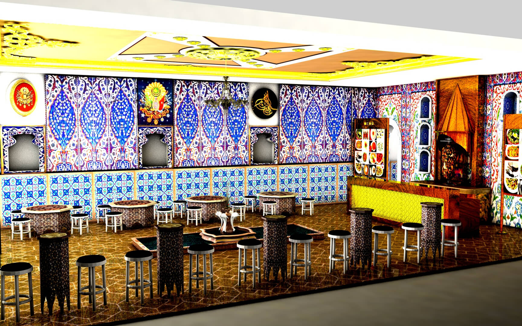 Authentic Restaurant - 3D Model by Pictorer
