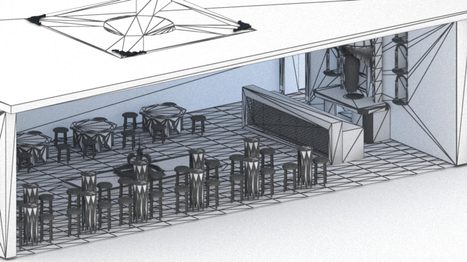 Authentic Restaurant - 3D Model by Pictorer