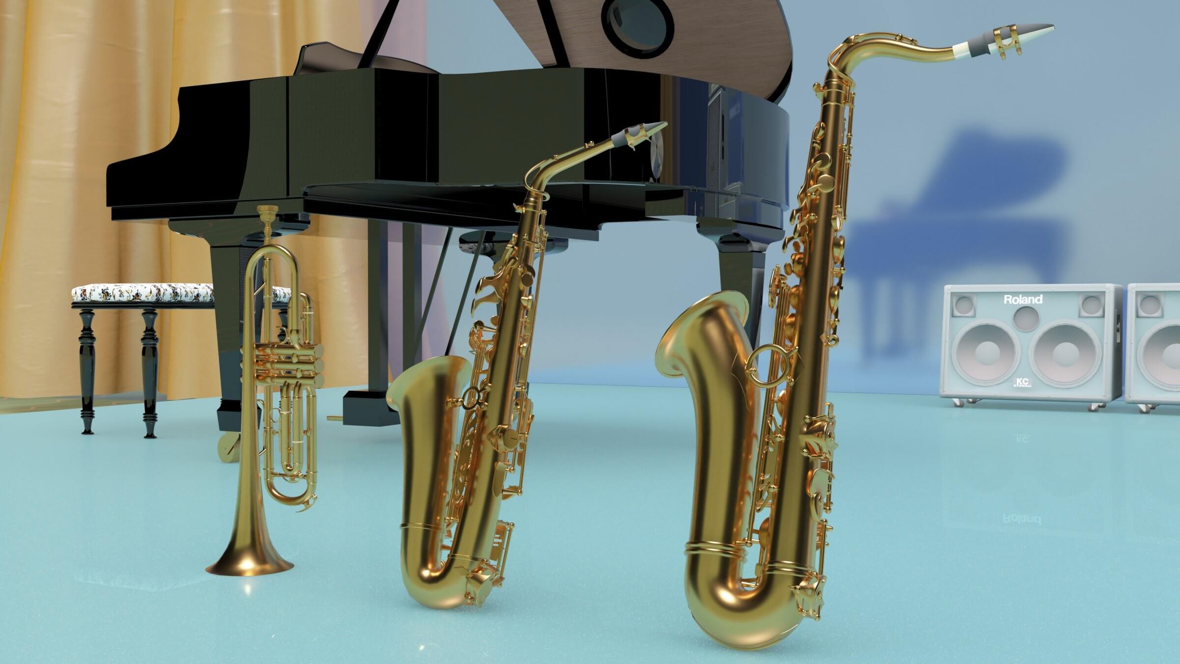 Band Version 2 - 4K 3D Model by Pictorer
