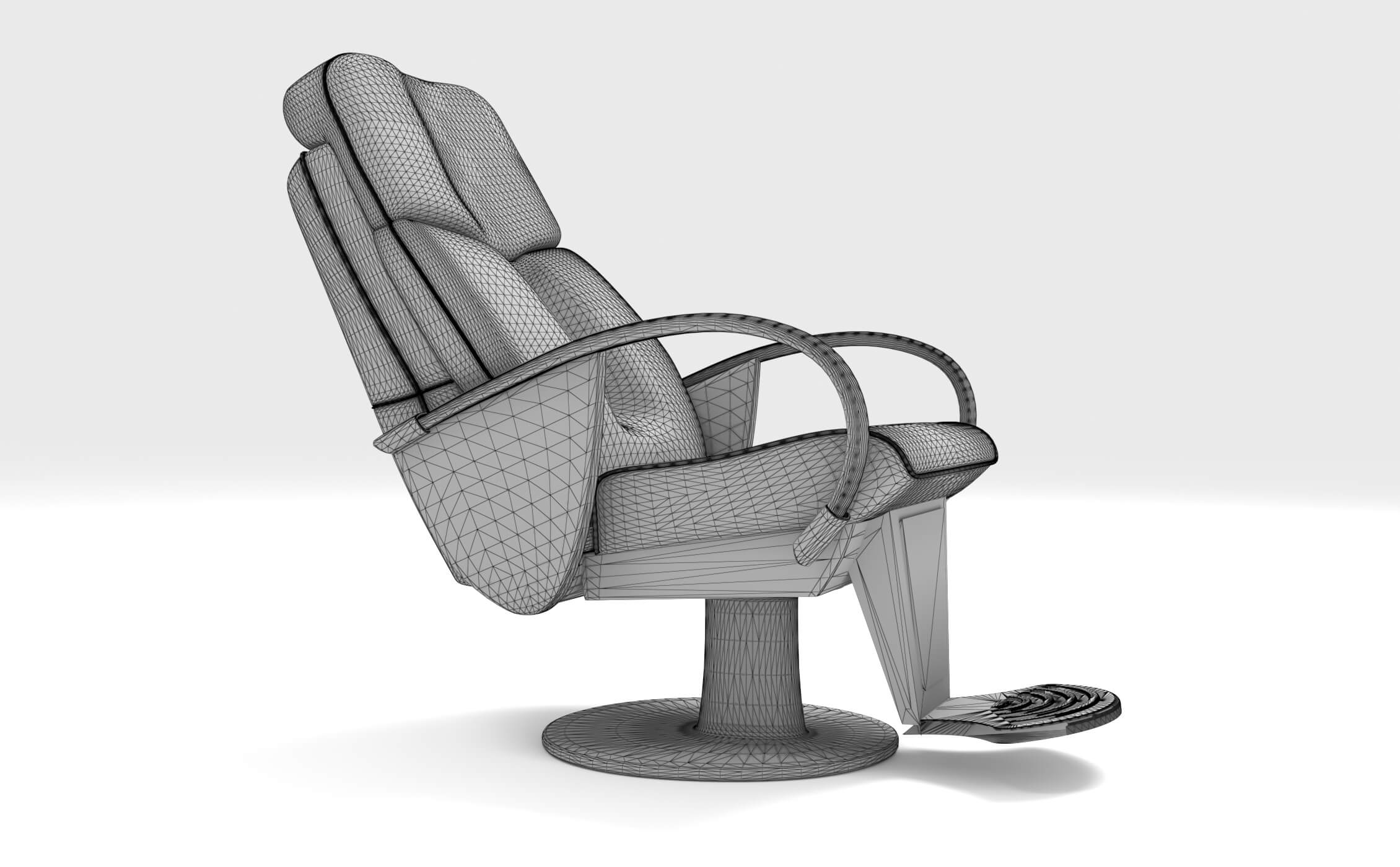 Barber Chair - 3D Model by Pictorer