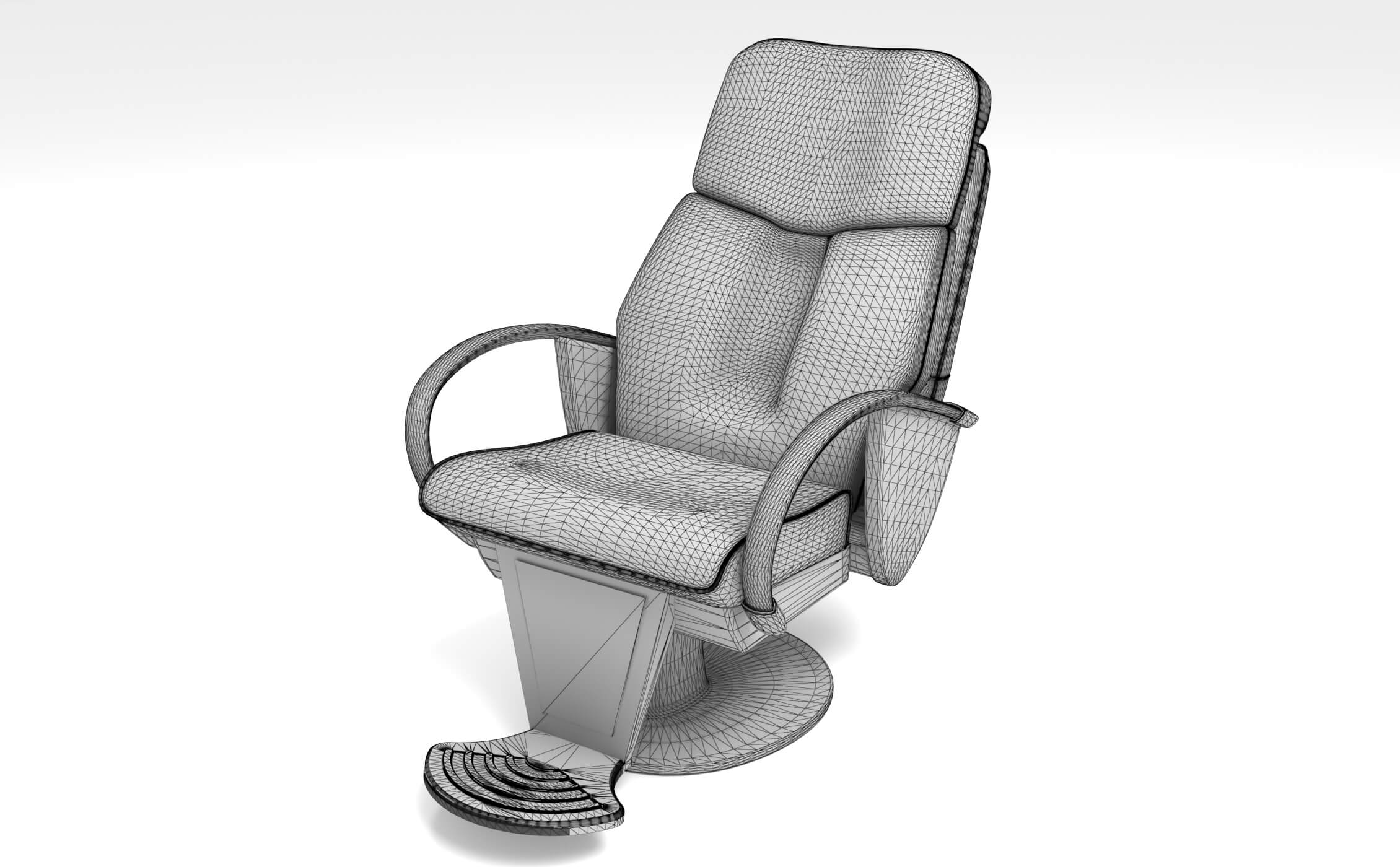 Barber Chair - 3D Model by Pictorer