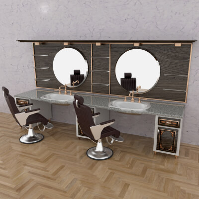 Barbershop Counter 8K - 3D Model by Pictorer