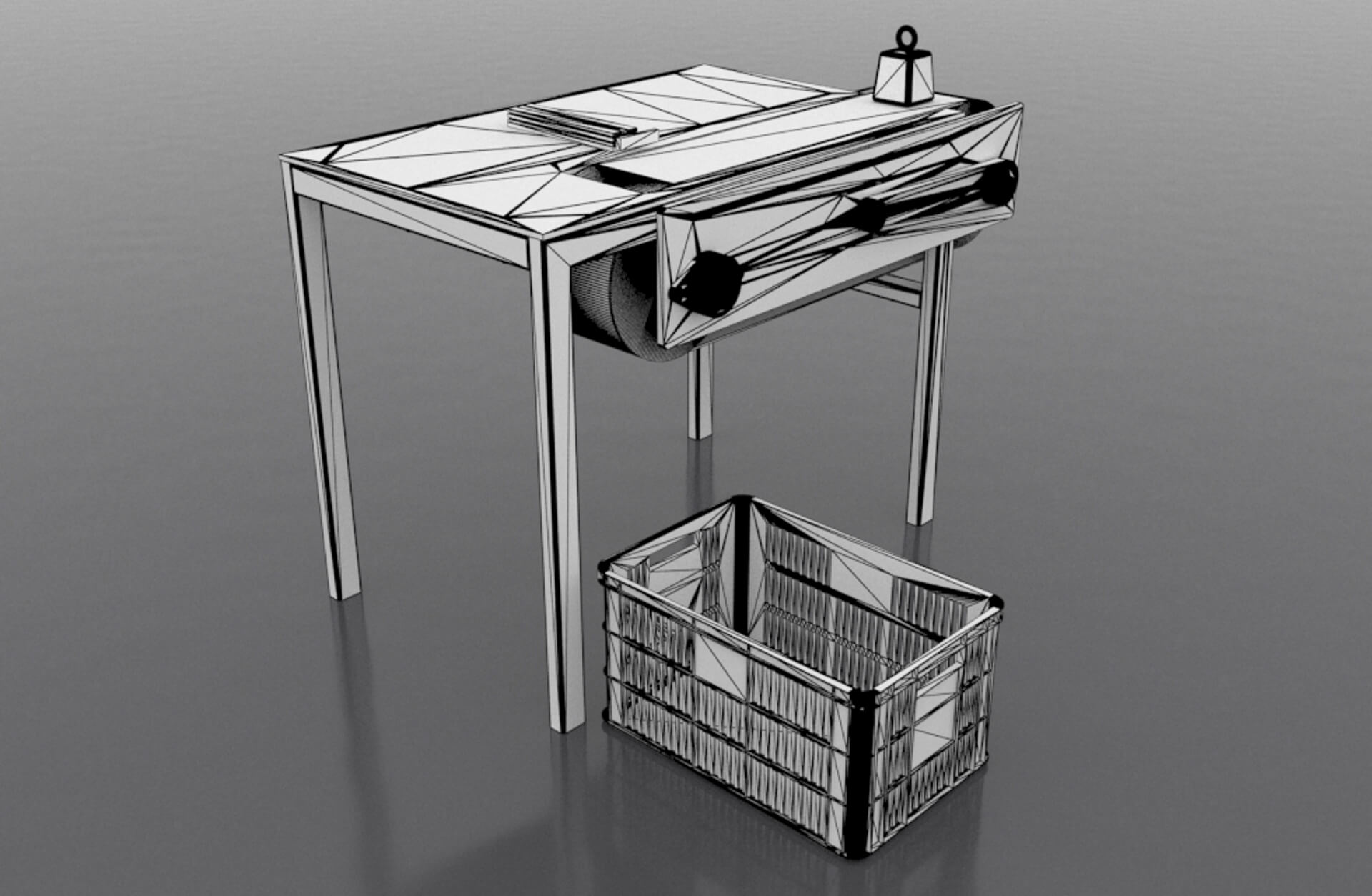 Basket Test Machine - 3D Model by Pictorer
