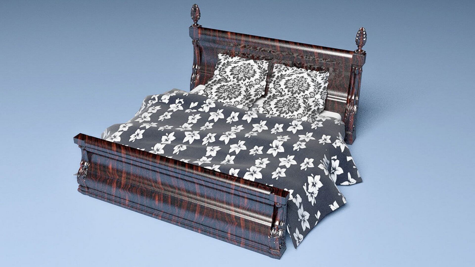Bed Athens Style - 3D Model by Pictorer