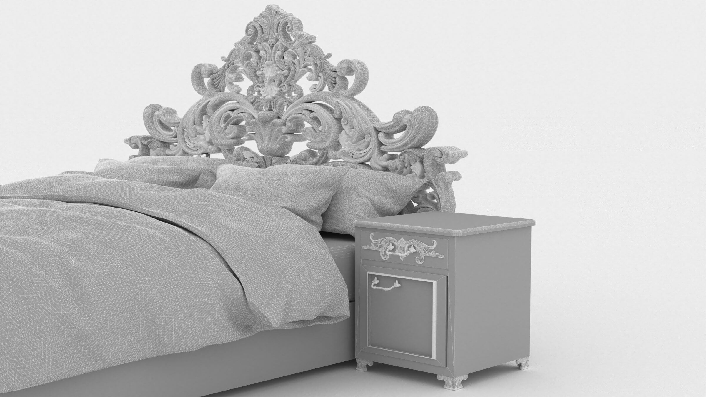 Bedroom Set 2 - 4K 3D Model by Pictorer