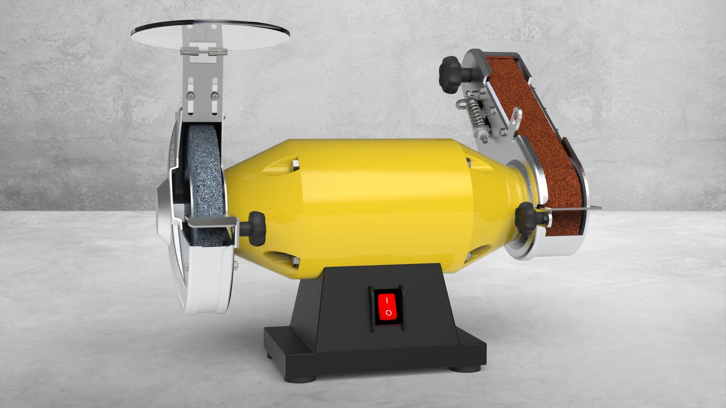 Bench Grinder 4K - 3D Model by Pictorer