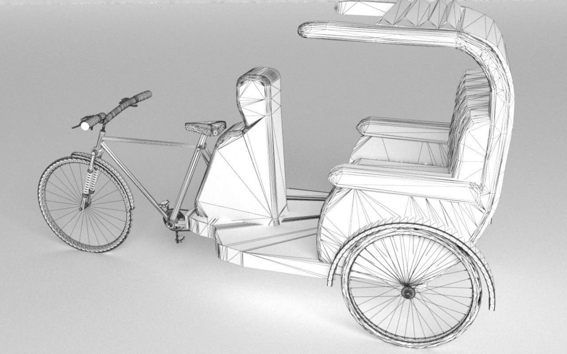 Bike Rickshaw 2 - 3D Model by Pictorer