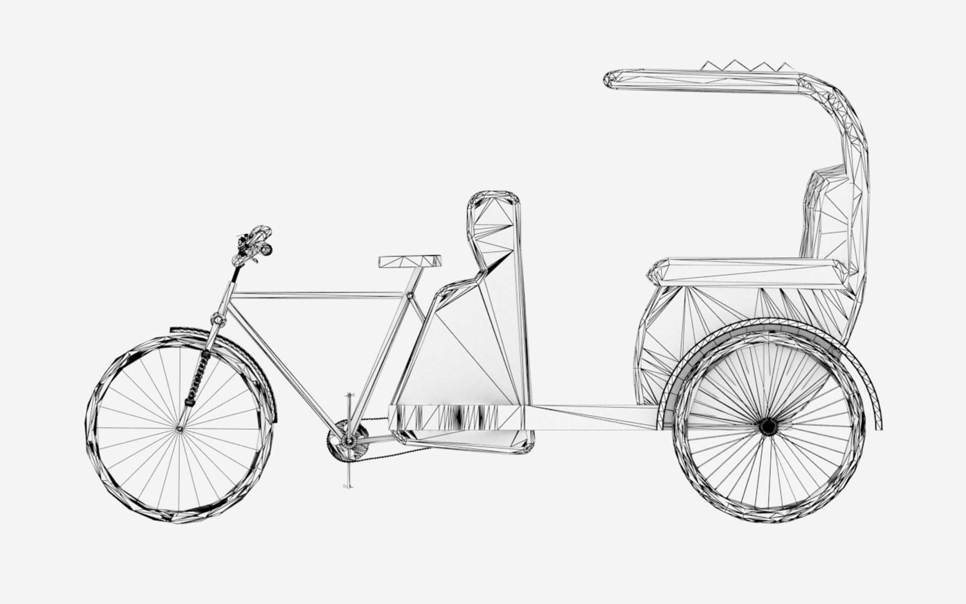 Bike Rickshaw 2 - 3D Model by Pictorer