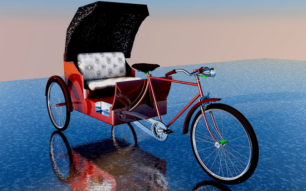 Bike Rickshaw 6 - 3D Model by Pictorer