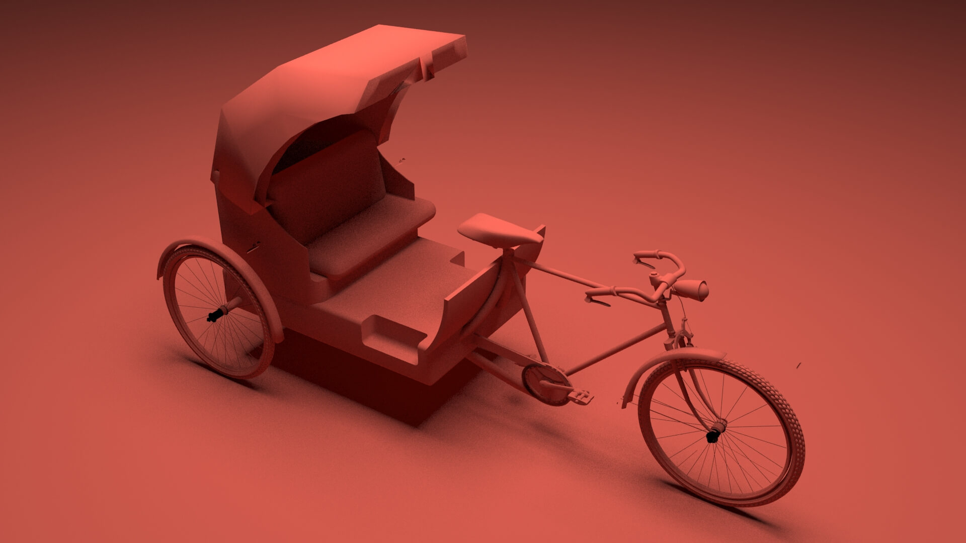 Bike Rickshaw 6 - 3D Model by Pictorer
