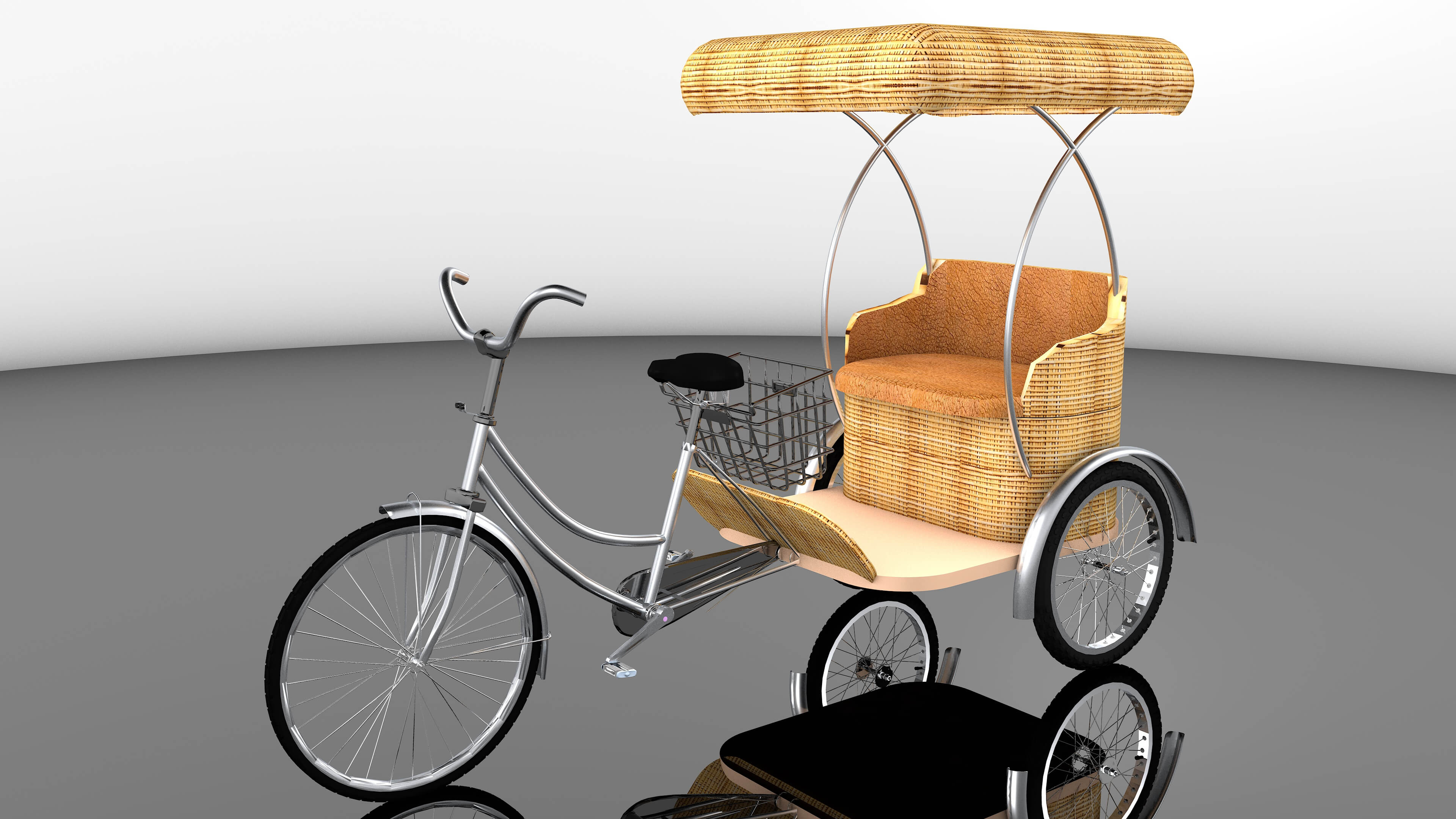Bike Rickshaw 7 - 4K 3D Model by Pictorer