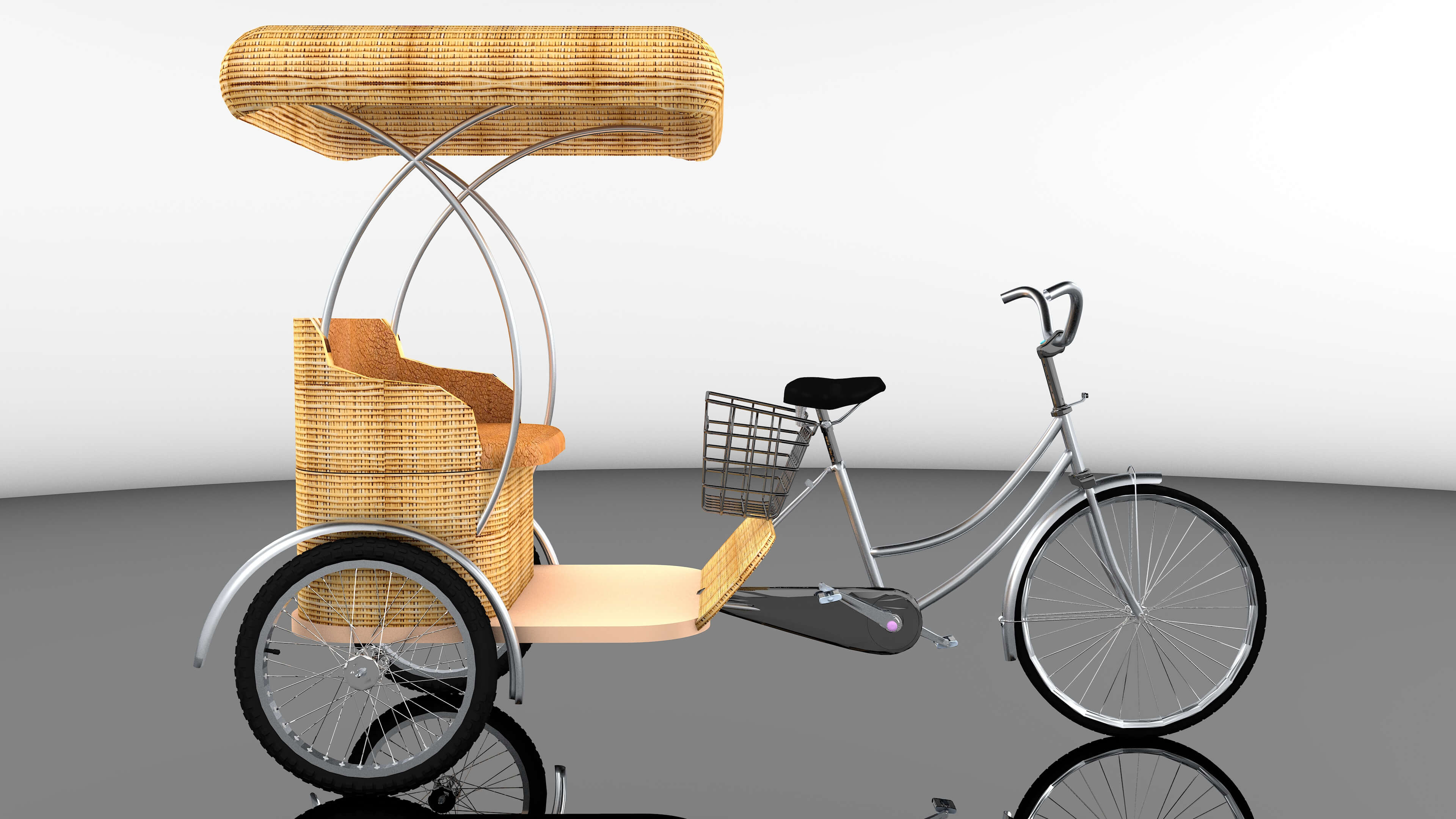 Bike Rickshaw 7 - 4K 3D Model by Pictorer