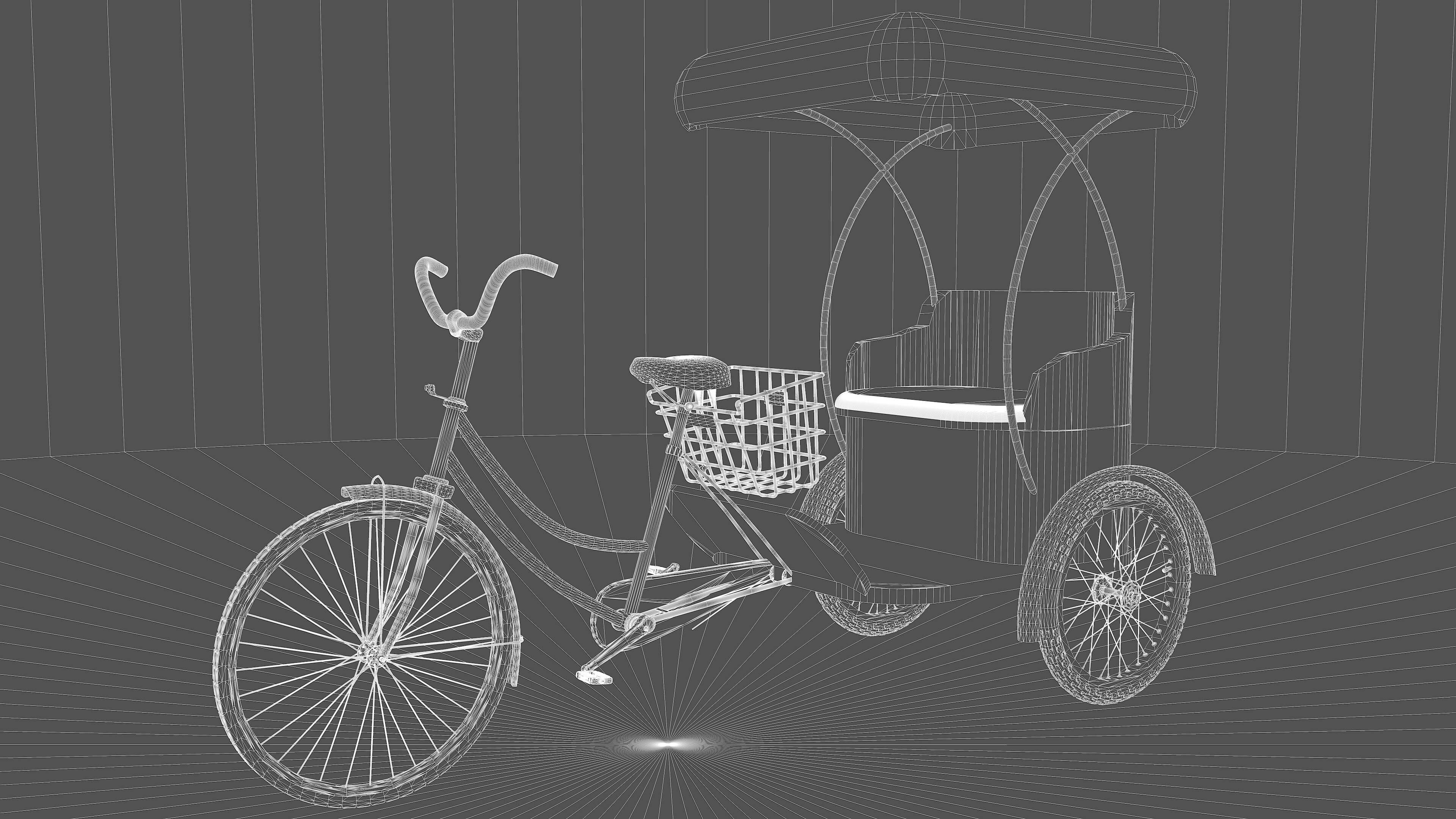 Bike Rickshaw 7 - 4K 3D Model by Pictorer