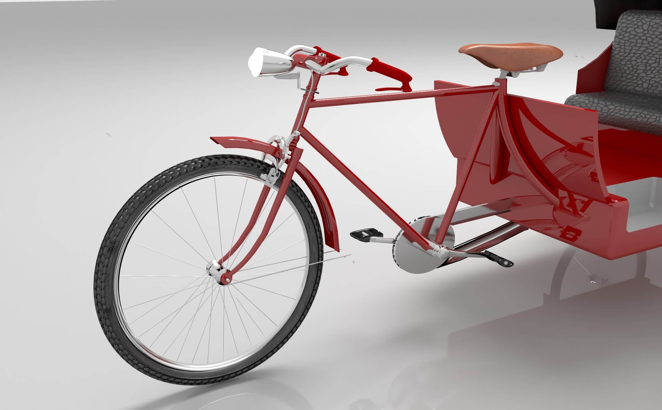 Bike Rickshaw 3 - 3D Model by Pictorer