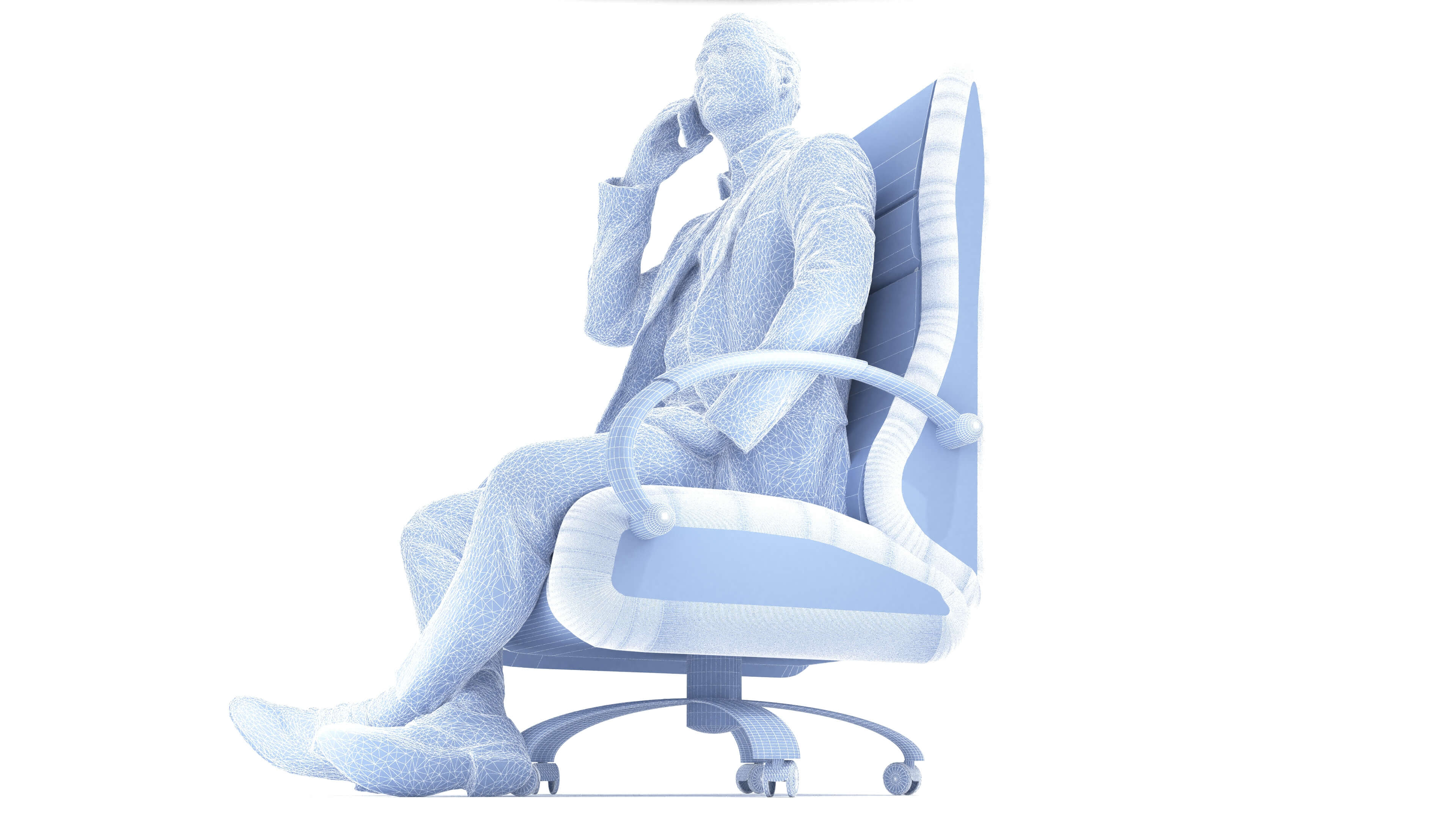 Boss and Chair 4K - 3D Model by Pictorer