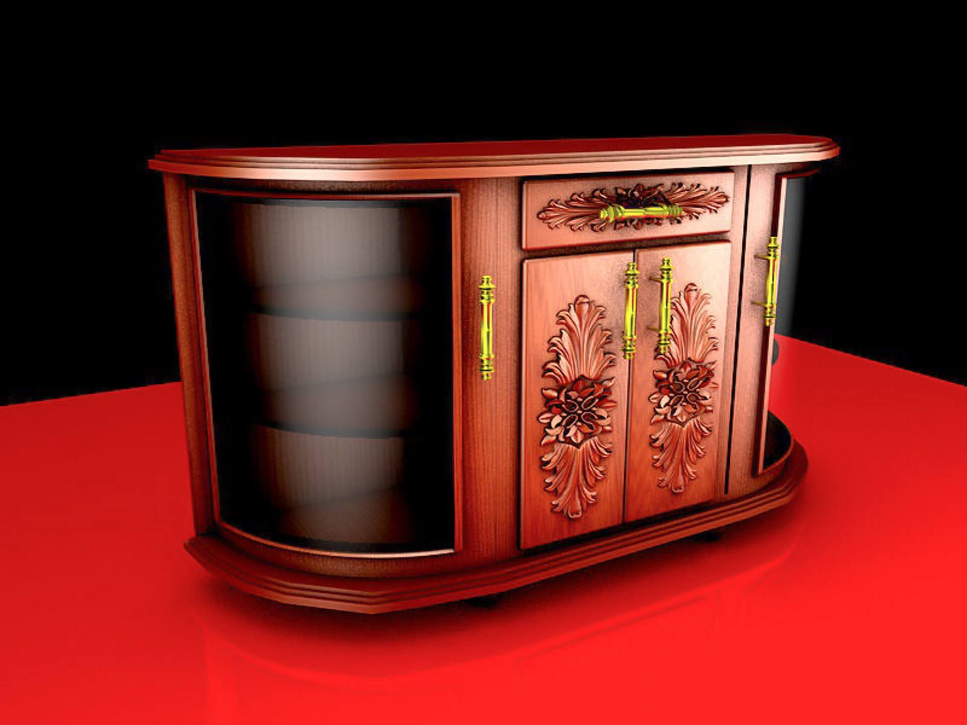 Buffet Cabinet - 3D Model by Pictorer