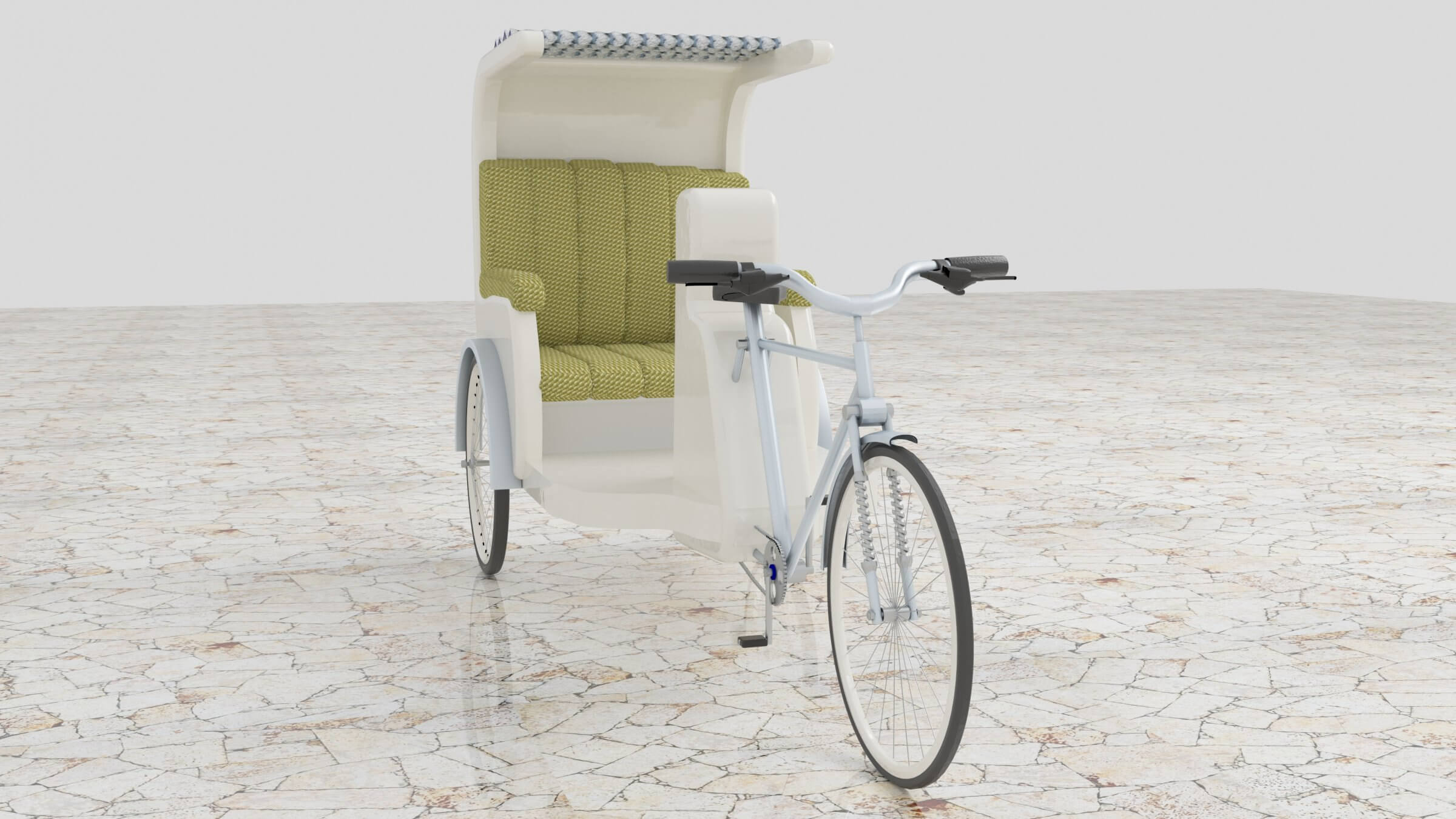 Bike Rickshaw 5 - 4K 3D Model by Pictorer