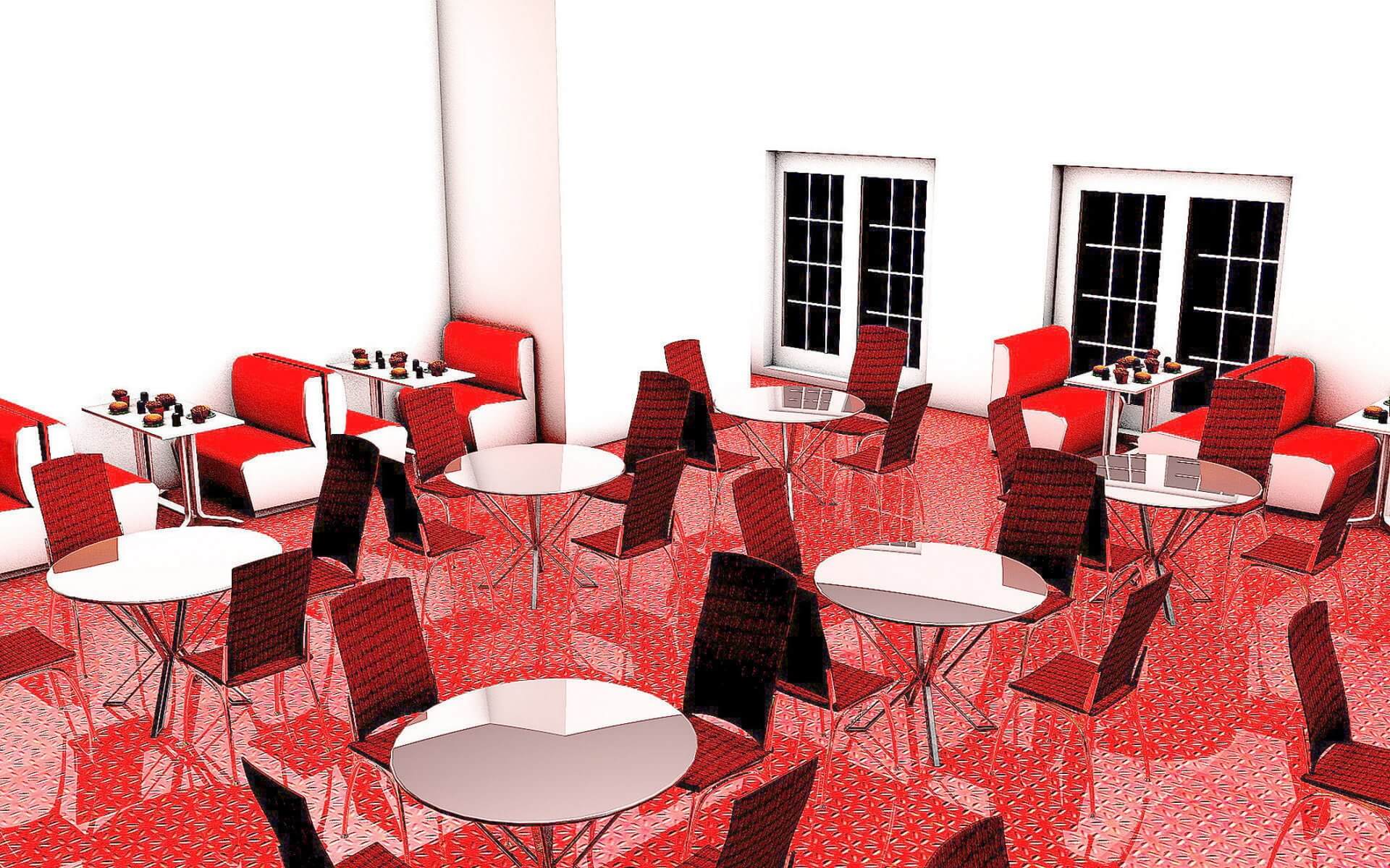 City Cafeteria - 3D Model by Pictorer