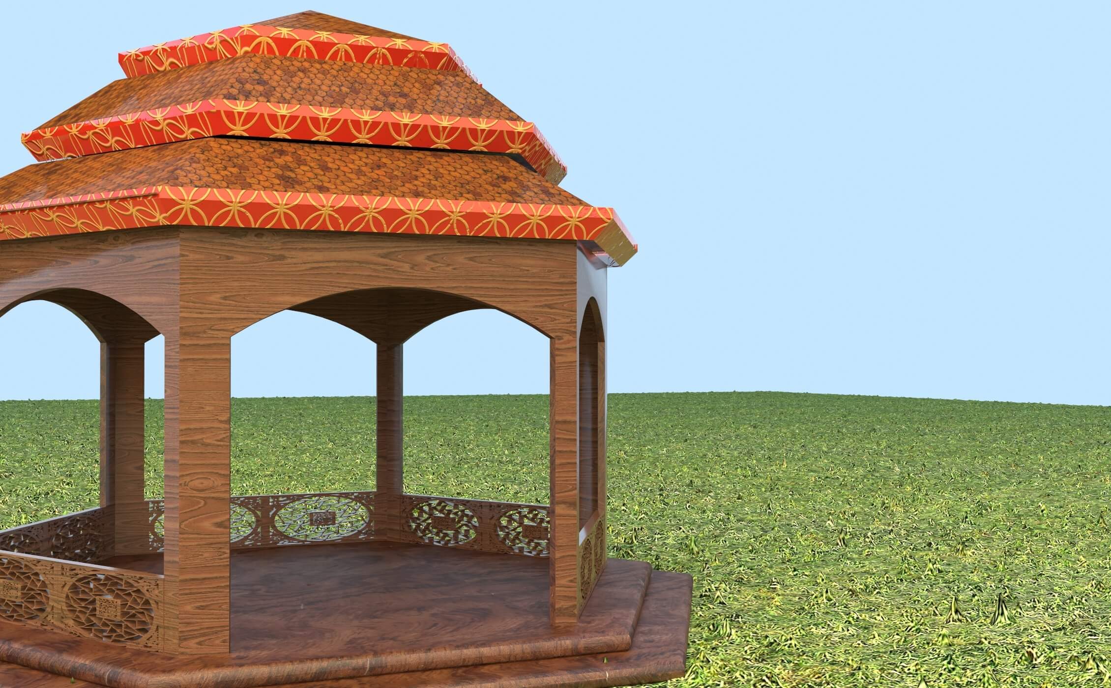 Garden Canopy - 3D Model by Pictorer