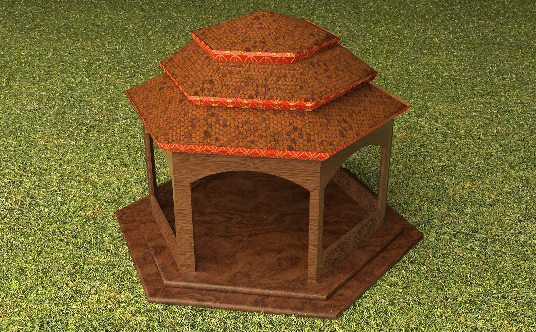 Garden Canopy - 3D Model by Pictorer