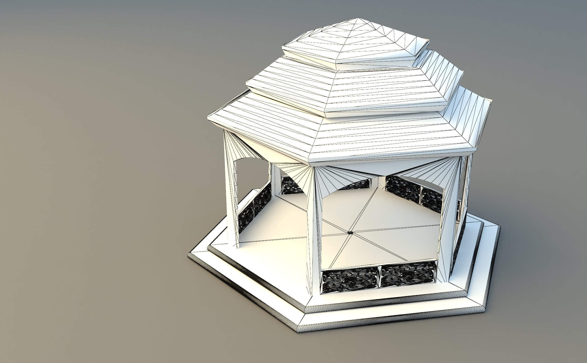 Garden Canopy - 3D Model by Pictorer