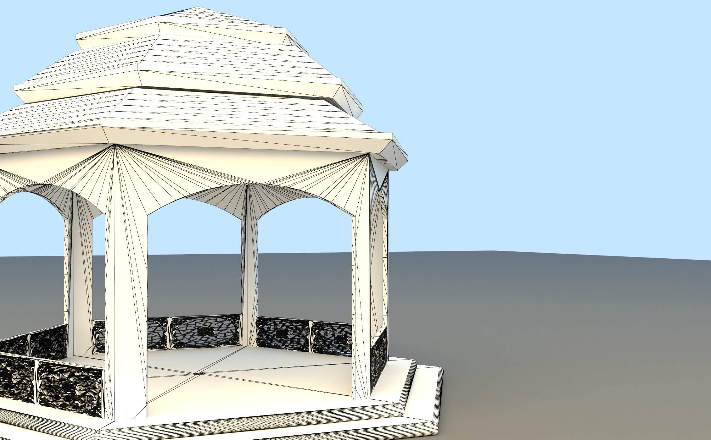 Garden Canopy - 3D Model by Pictorer