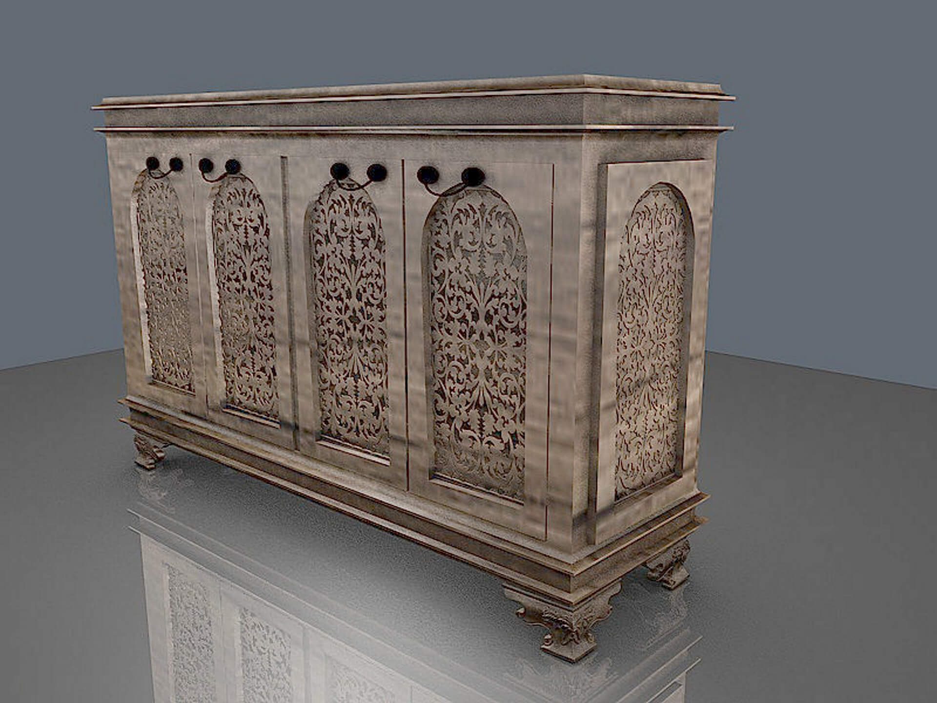 Carved Console - 3D Model by Pictorer