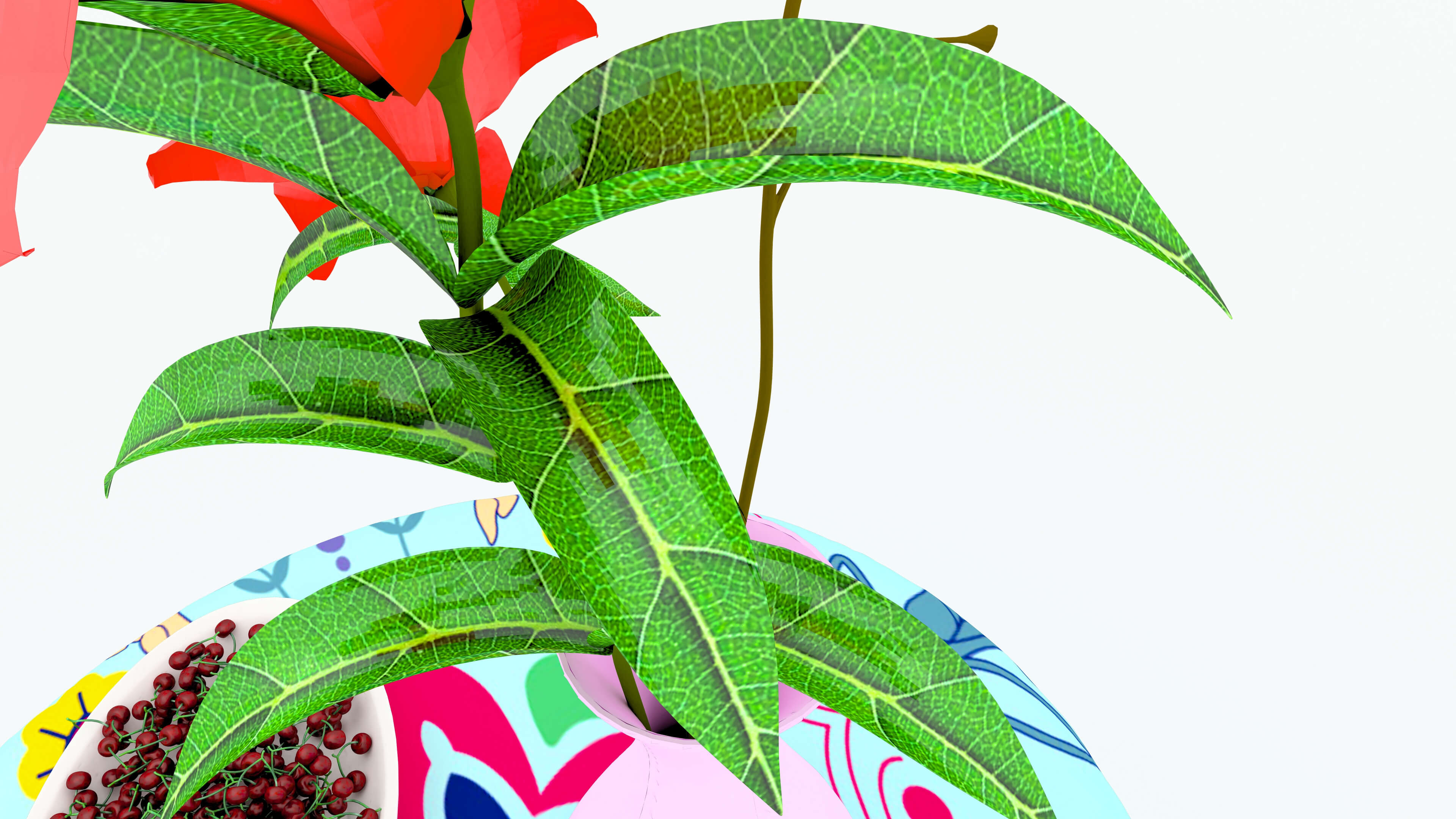 Cherry Fruit Time - 3D Model by Pictorer