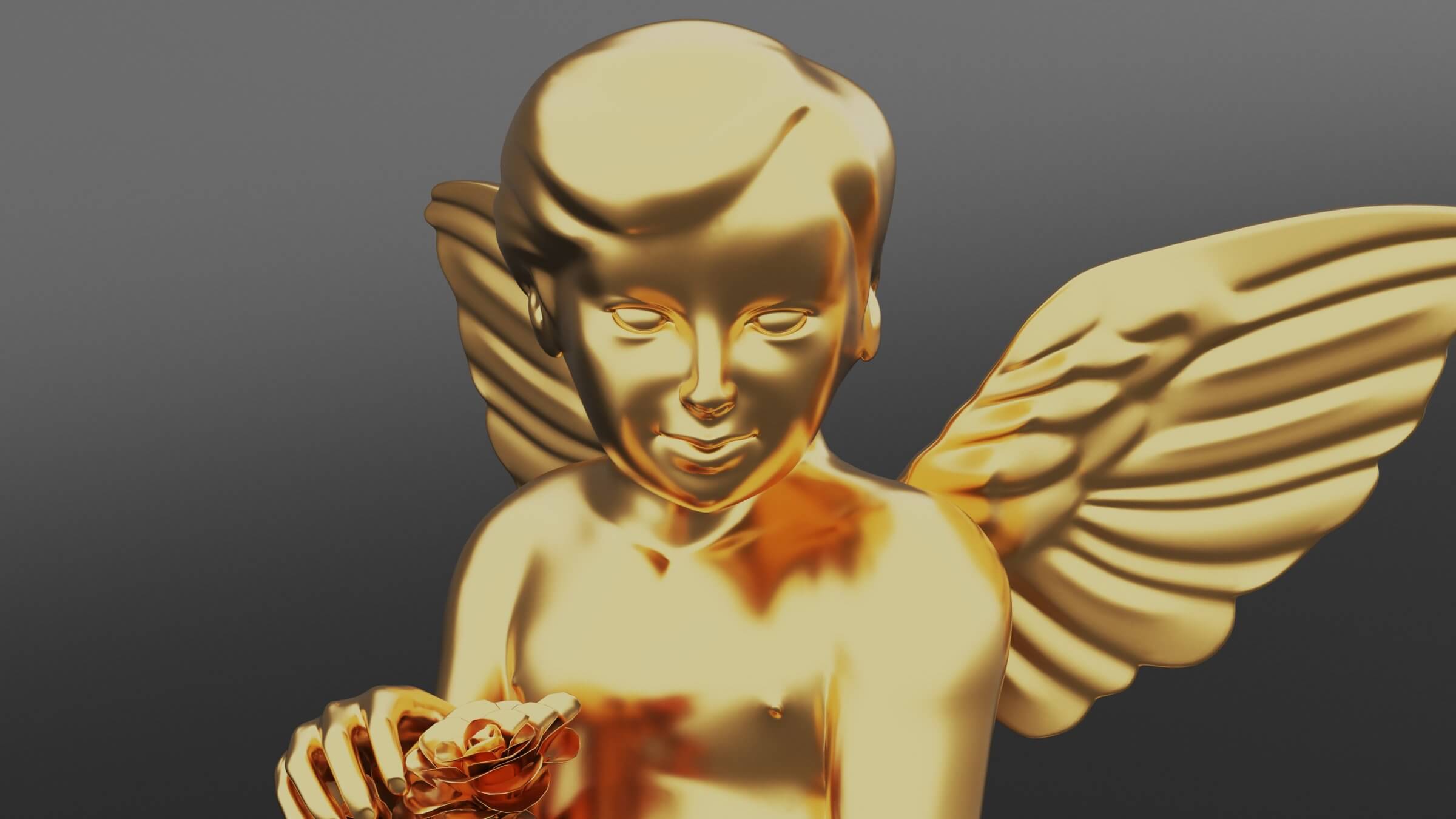 Cherub Angel 4K - 3D Model by Pictorer