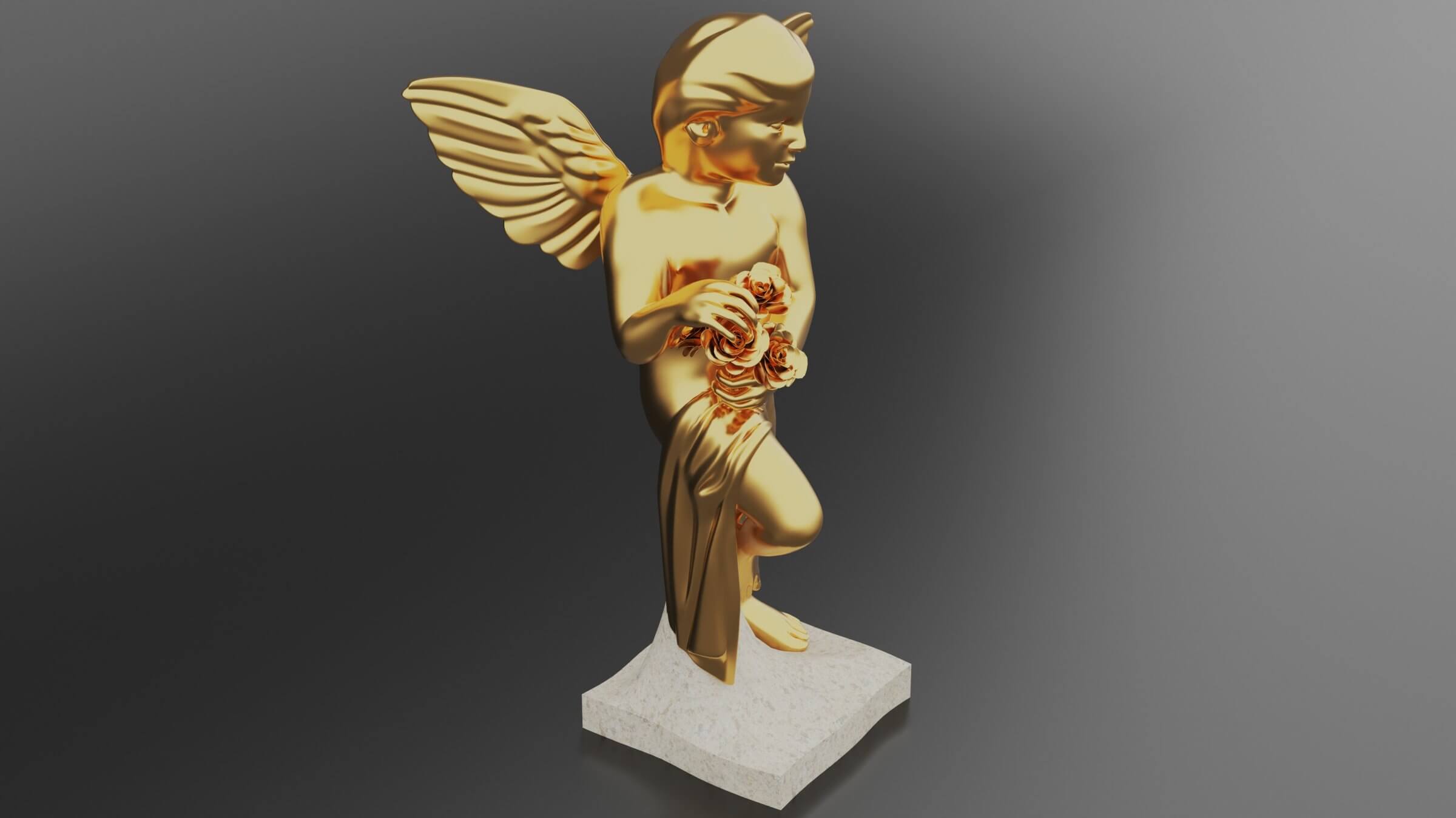 Cherub Angel 4K - 3D Model by Pictorer