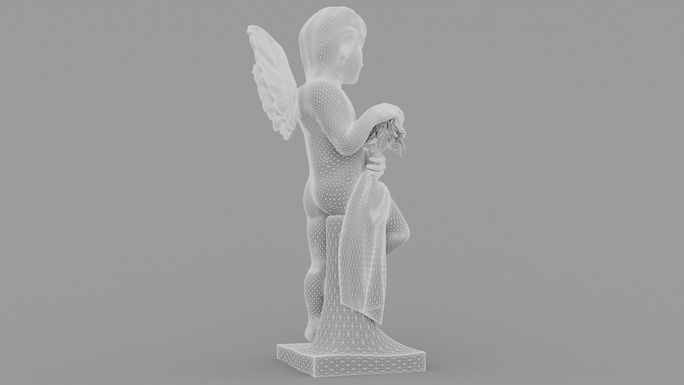 Cherub Angel 4K - 3D Model by Pictorer